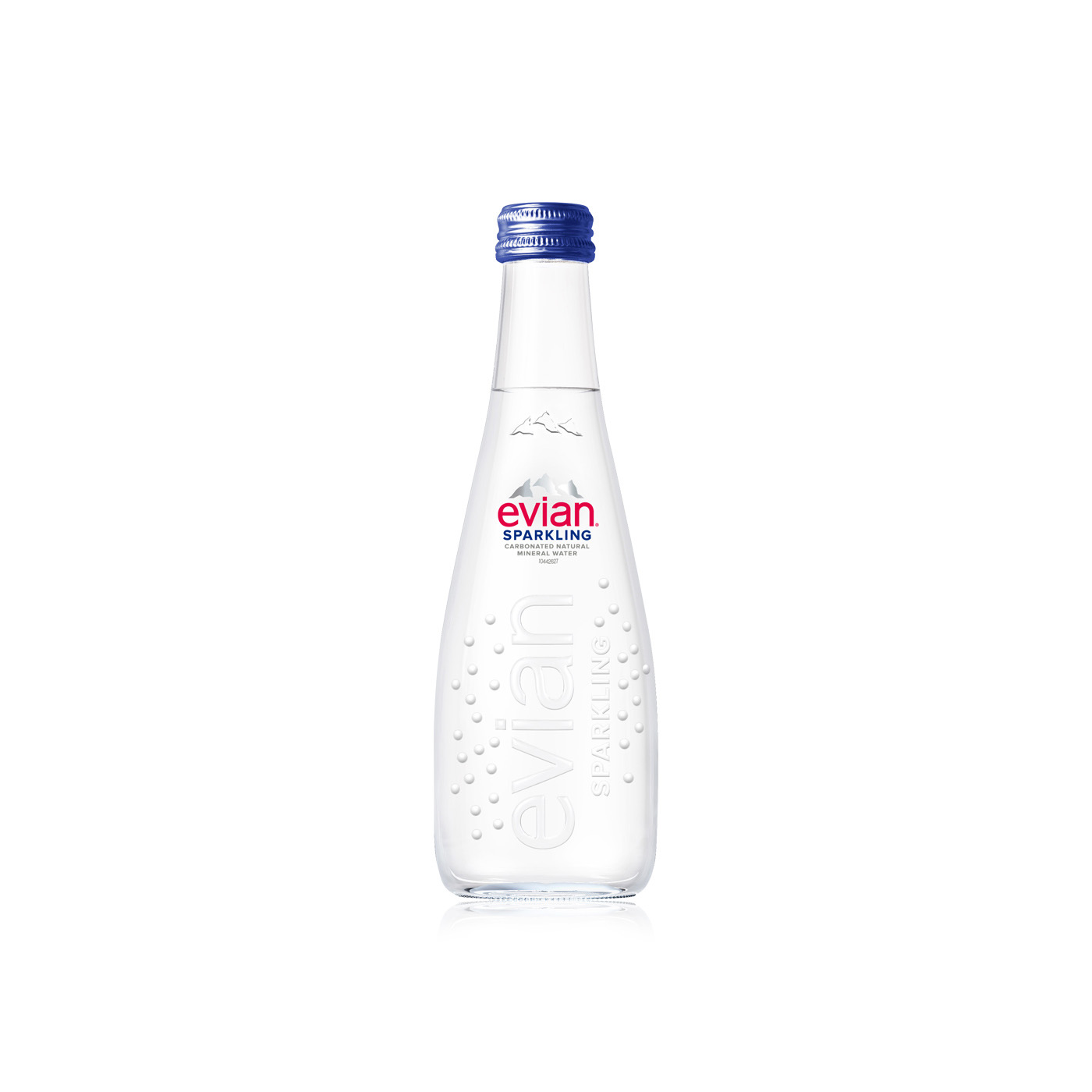 Evian Sparkling Natural Mineral Water Glass 330ml x 20 - Spinneys UAE