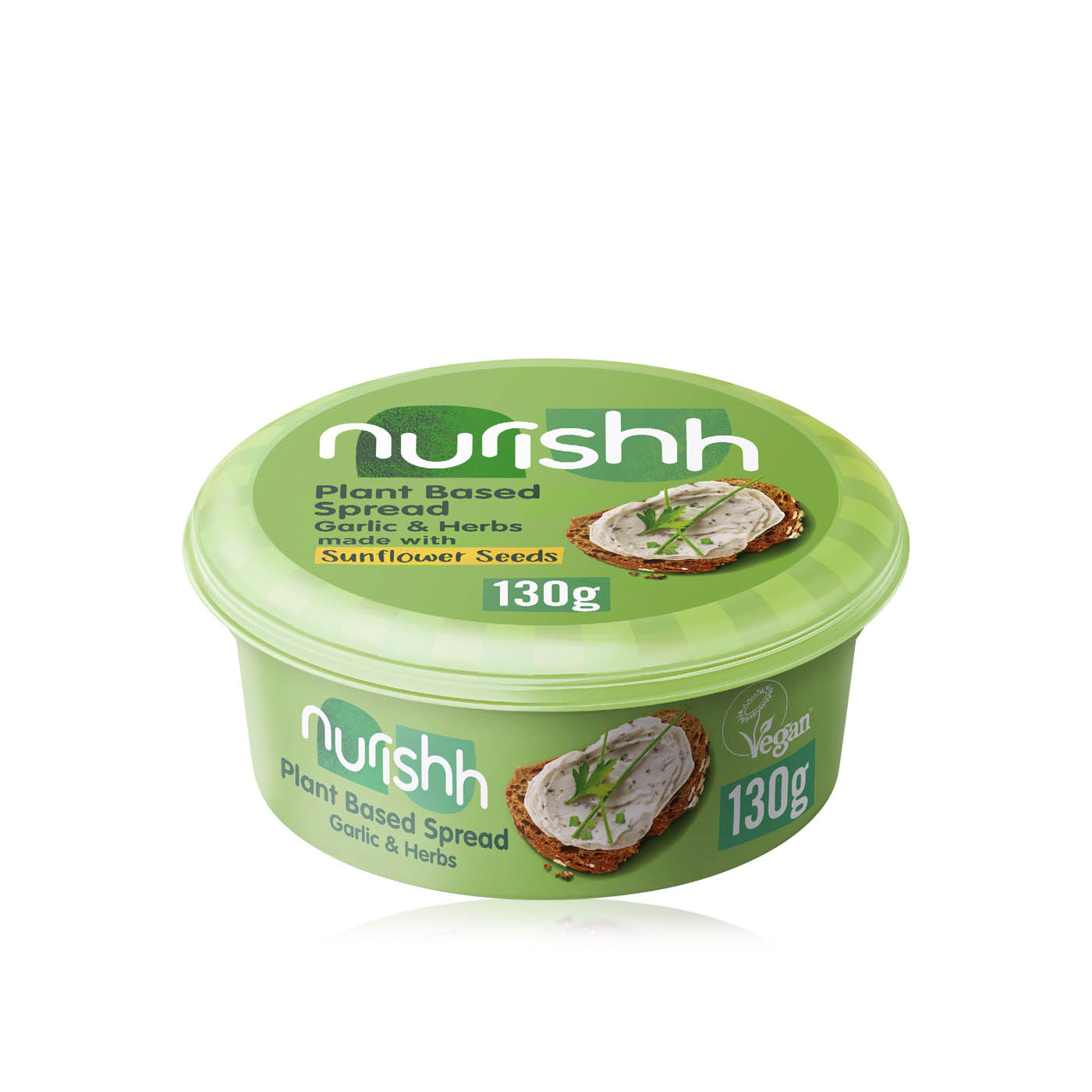 Nurishh vegan garlic and herbs spread 130g - Spinneys UAE
