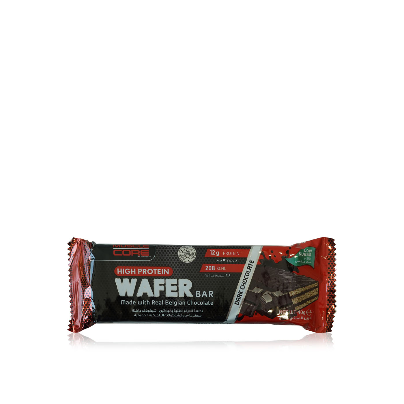 Muscle Core High Protein Wafer Bar Dark Chocolate 40g - Spinneys UAE