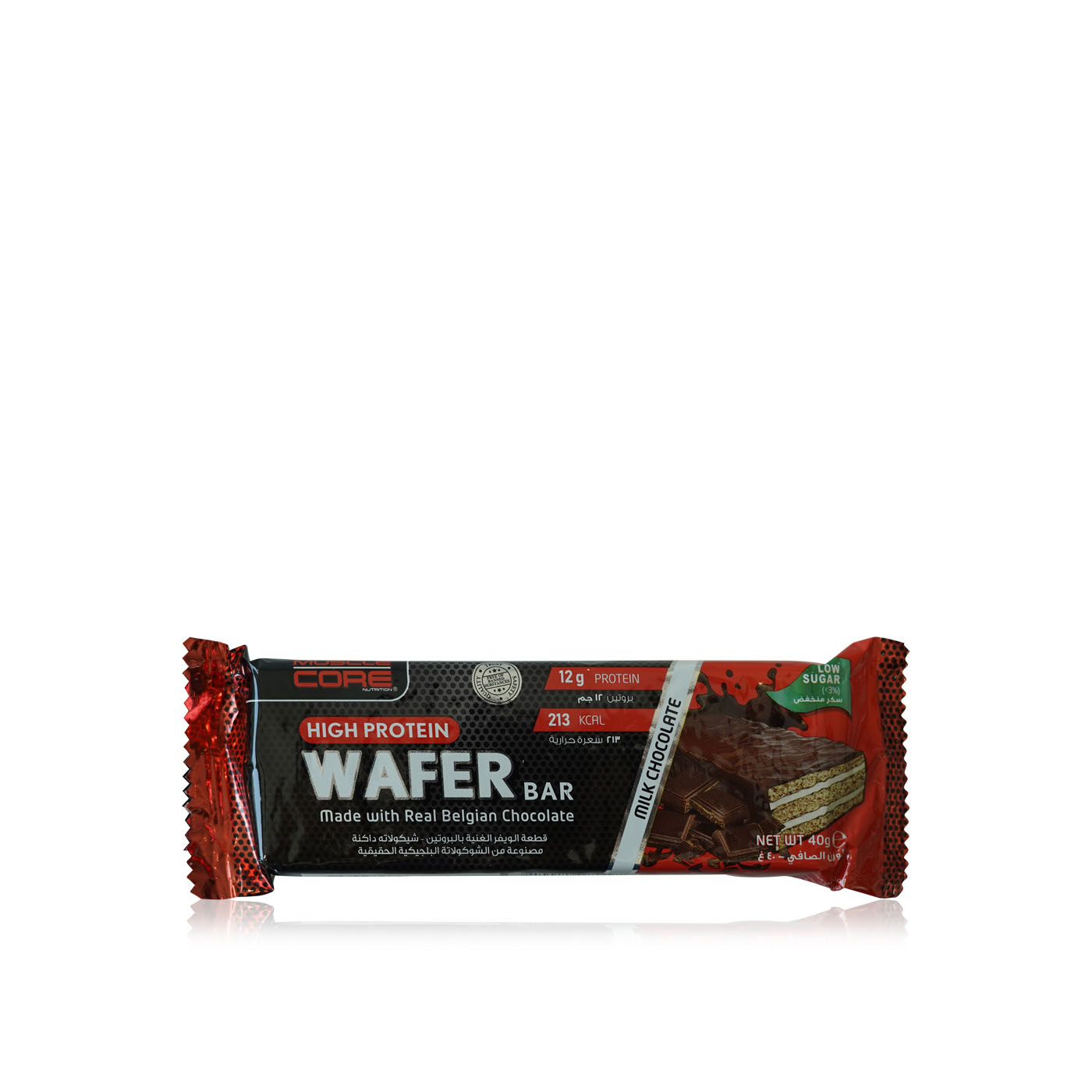 Muscle Core High Protein Wafer Bar Milk Chocolate 40g - Spinneys United ...