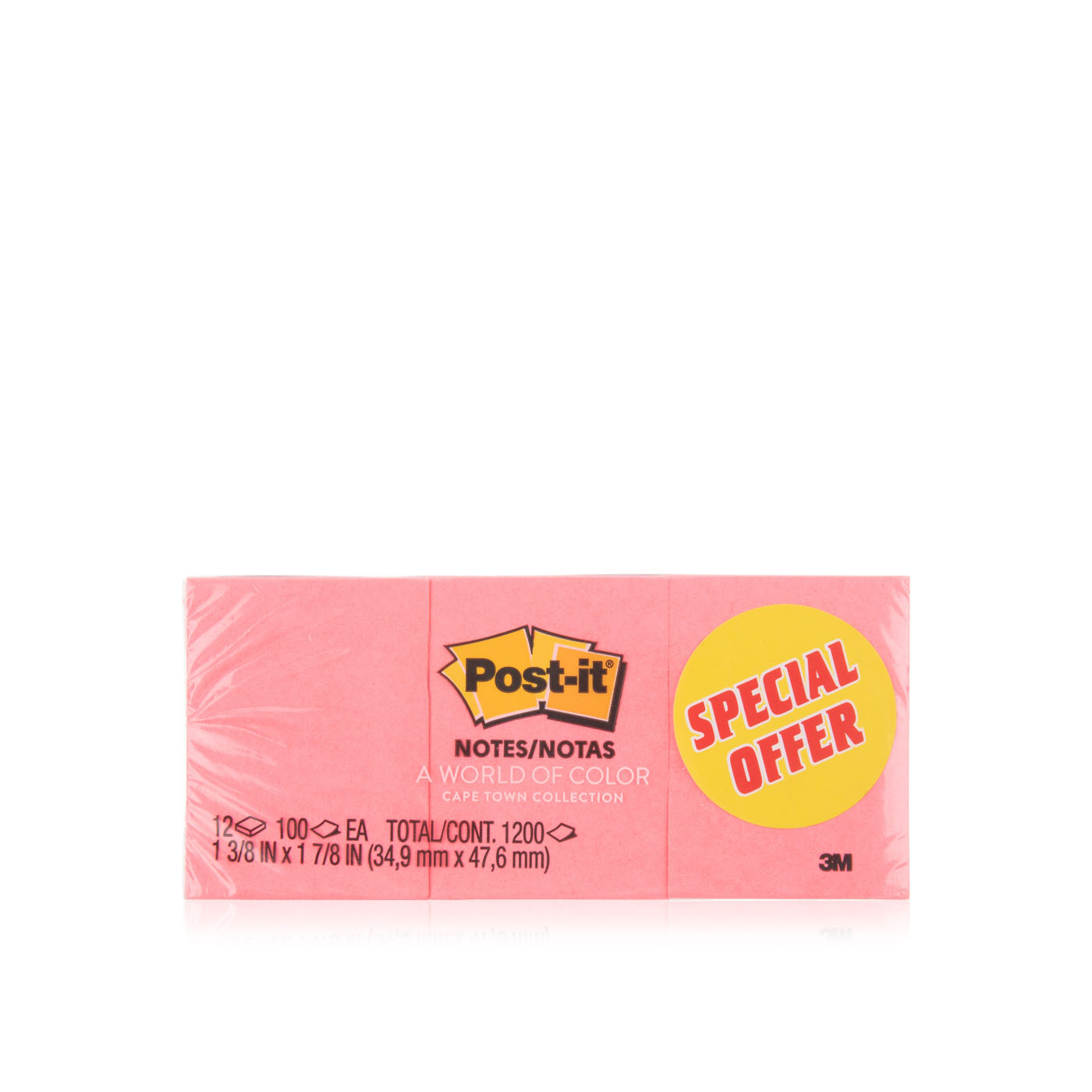 Post-It Neon 1.5 x 2 - 12 Pads - Spinneys UAE