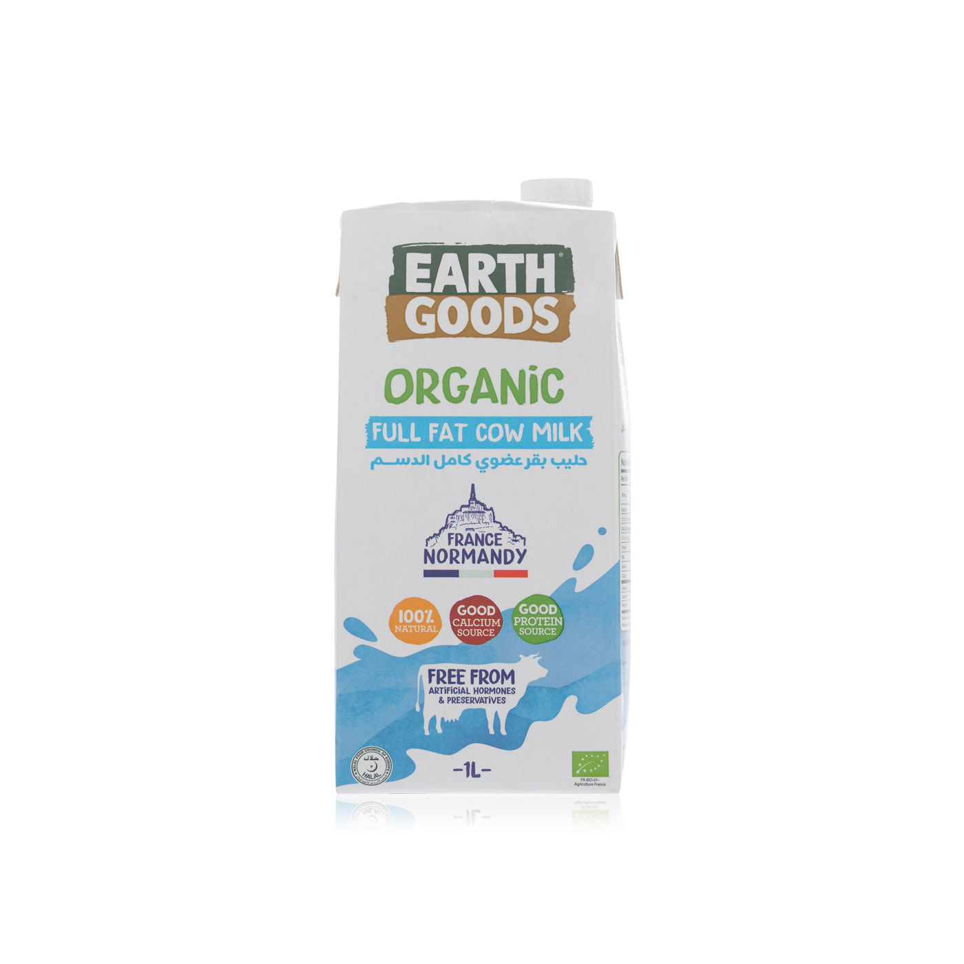 Earth Goods Organic Milk Full Fat Uht 1 litre - Spinneys UAE