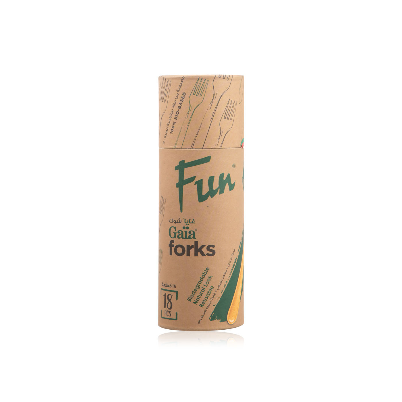 Fun Gaia Forks Bio Reusable 18s - Spinneys UAE