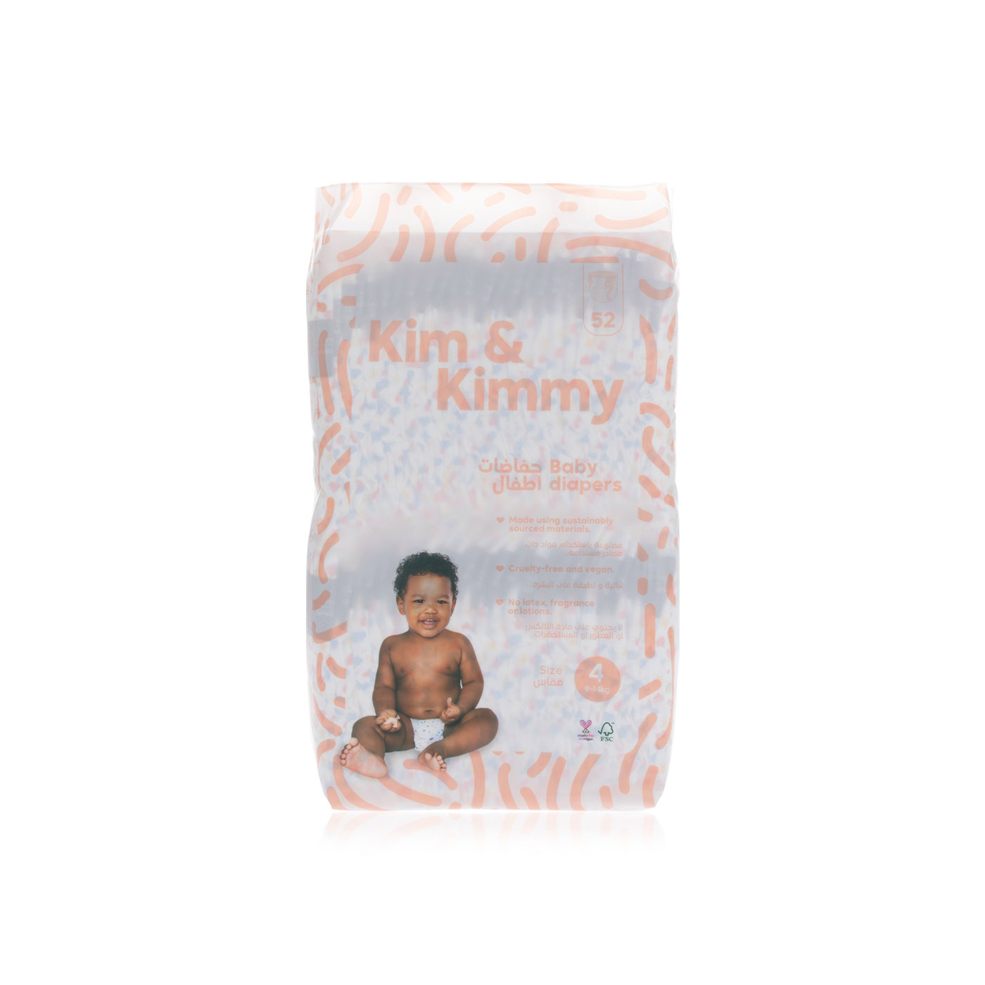 Kim And Kimmy Size 4 Diapers 9 14kg Qty 52 Spinneys Uae