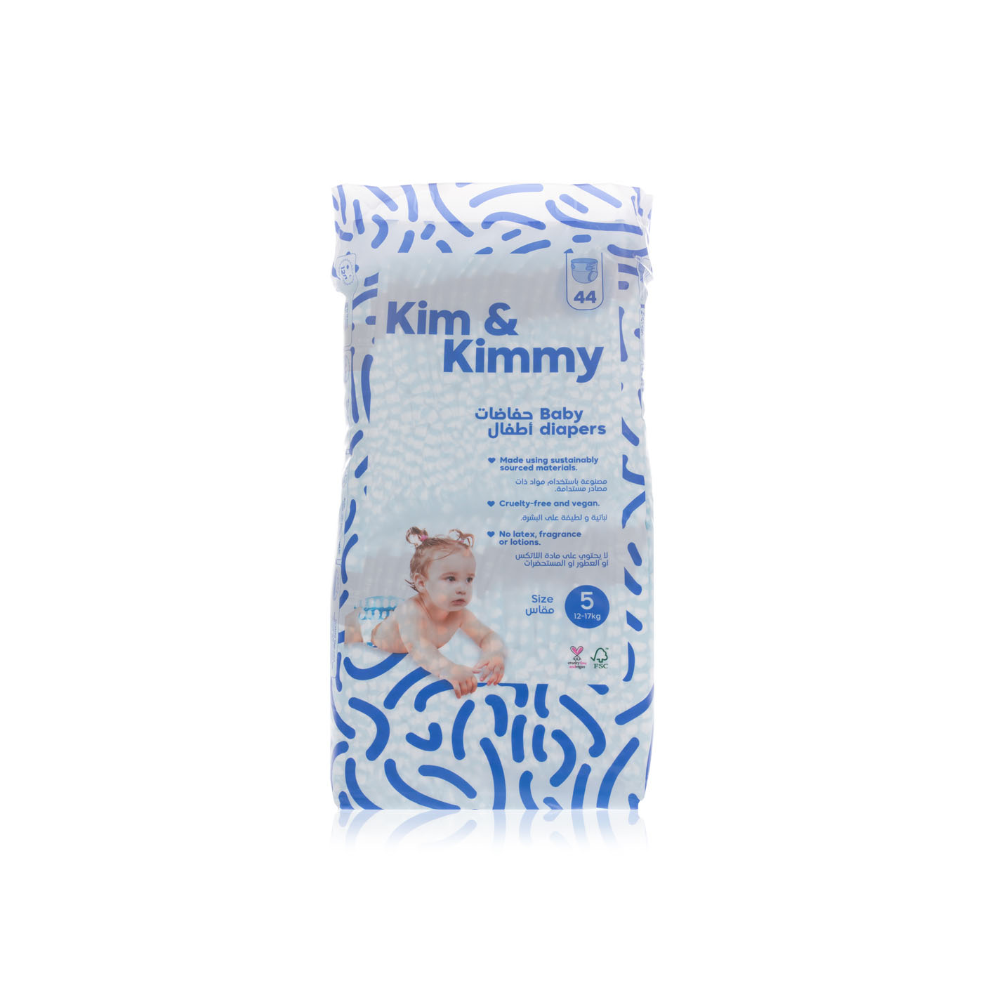 Kim And Kimmy Size 5 Diapers 12 17kg Qty 44 Spinneys Uae