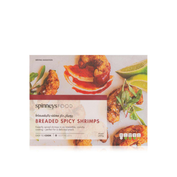 Spinneysfood Frozen Breaded Spicy Shrimps 400G - Spinneys UAE