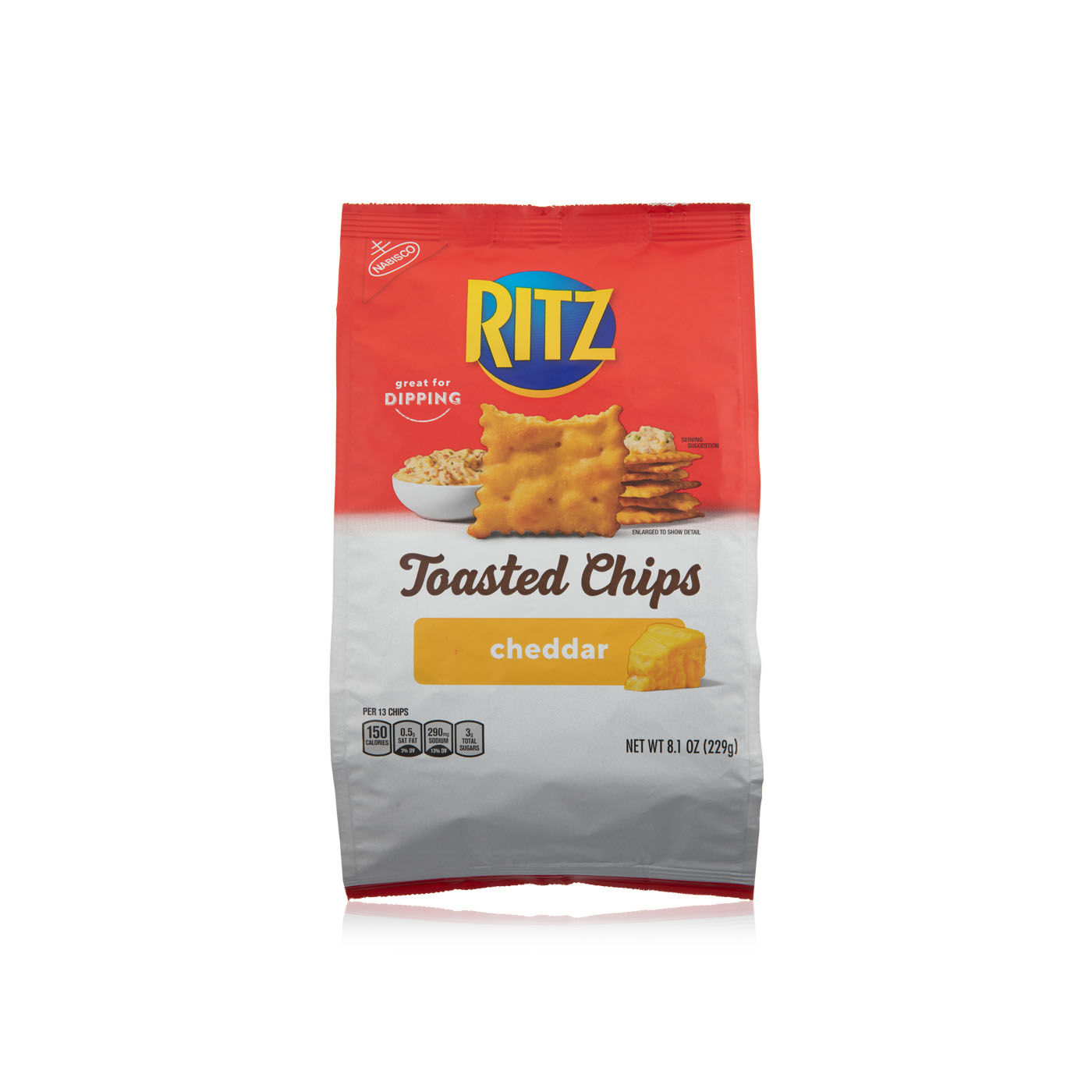 Ritz Toasted Chips Cheddar 229g - Spinneys UAE