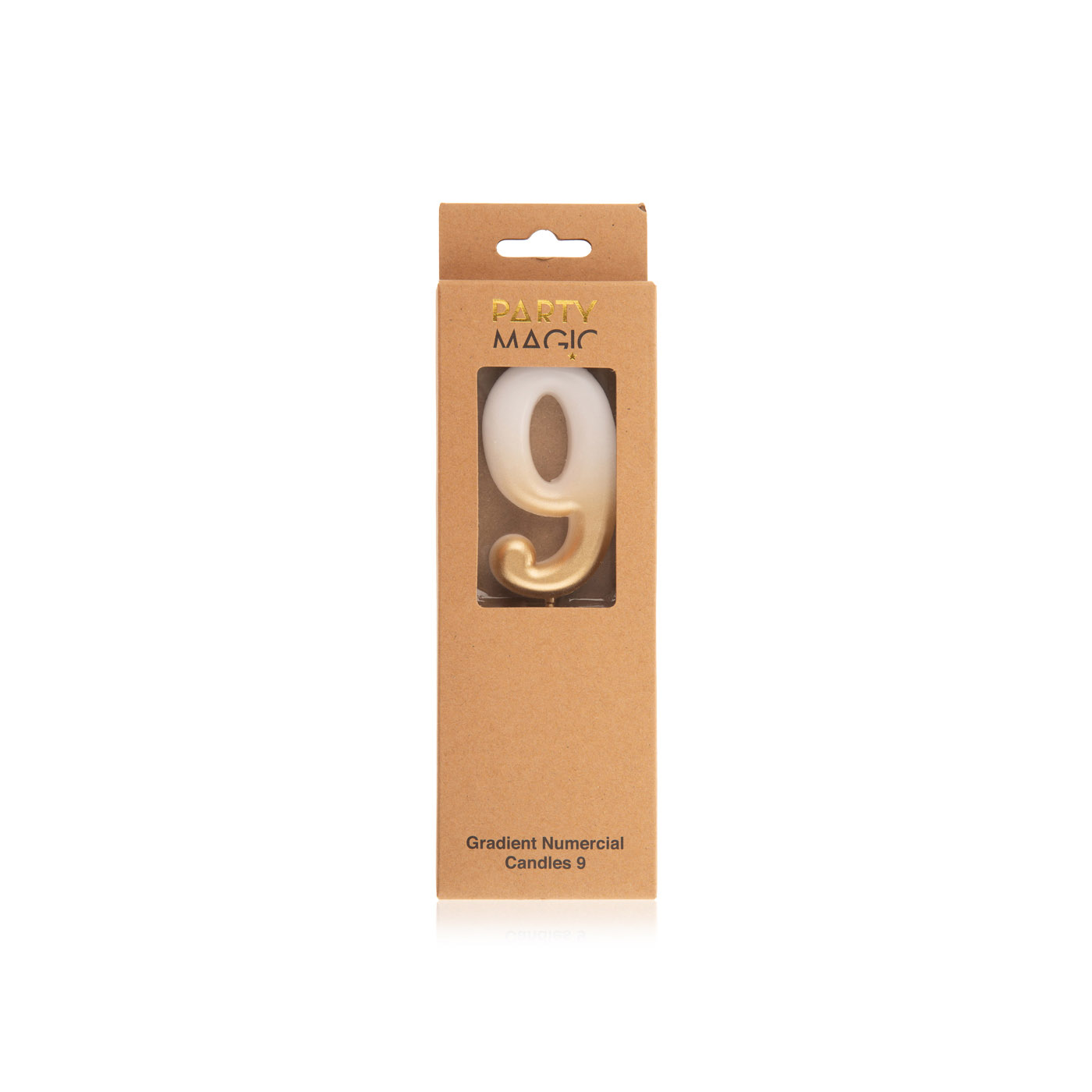 Party Magic Grad Numerical Candle Gold 9 - Spinneys UAE