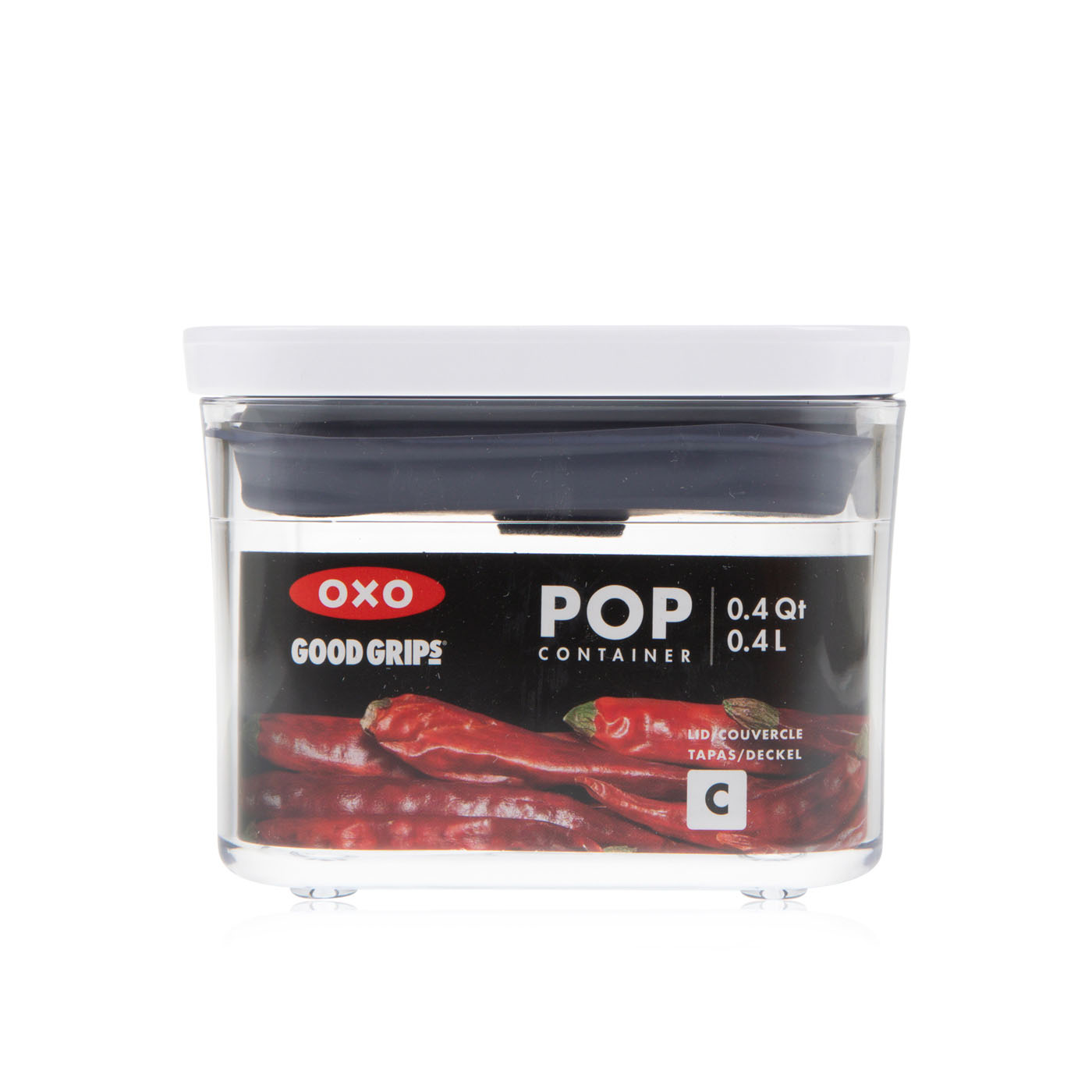 Oxo good grips pop container square 0.4L - Spinneys UAE