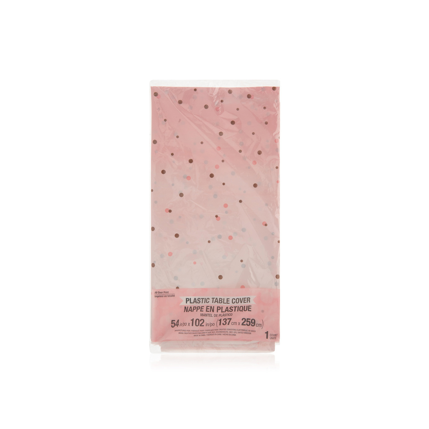 Creative Converting rose plastic table cover - Spinneys UAE