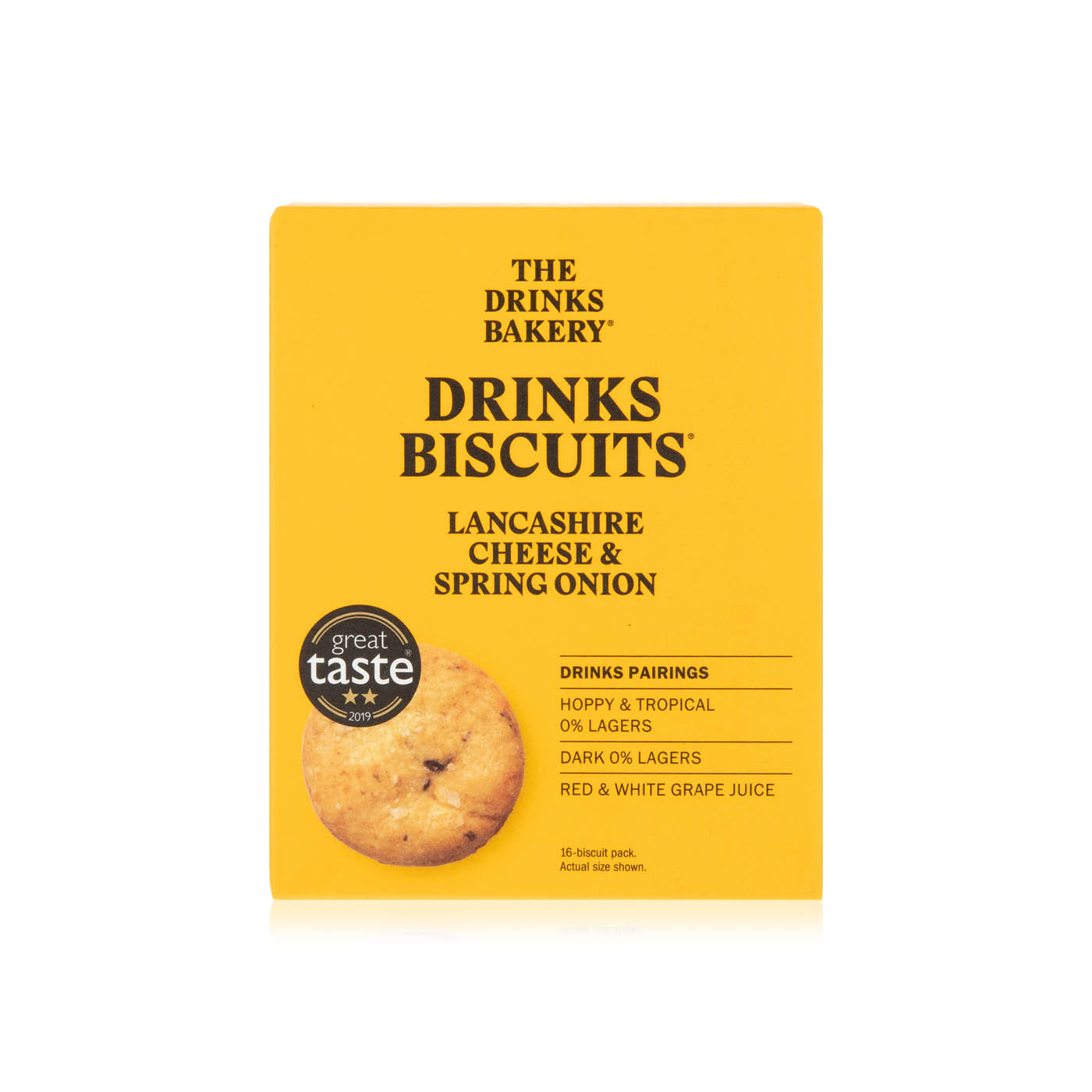 The Drinks Bakery Lancashire Cheese and Spring Onion Biscuits 72g ...