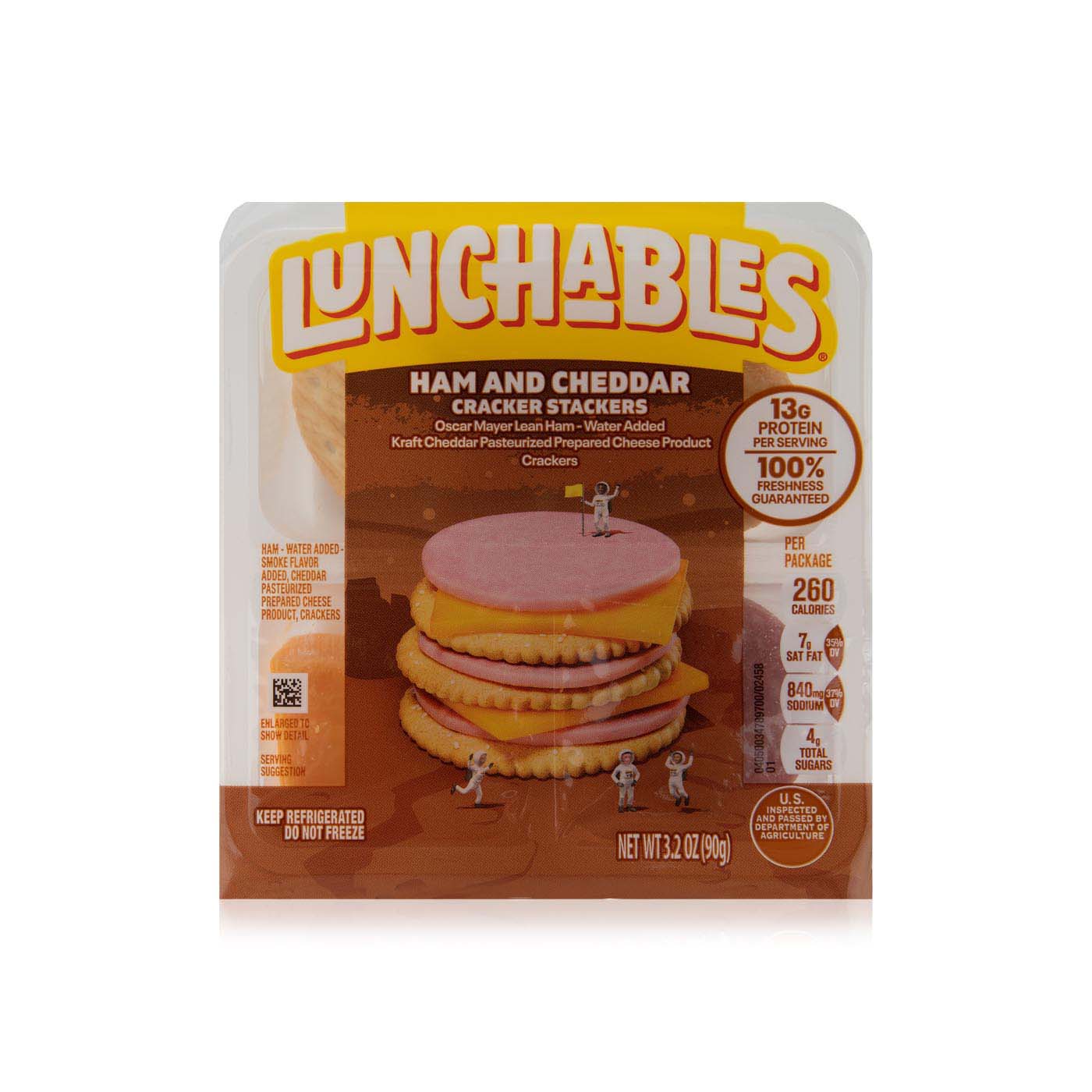 Oscar Mayer Lunchables Ham and Cheddar Crackers 90g - Spinneys UAE