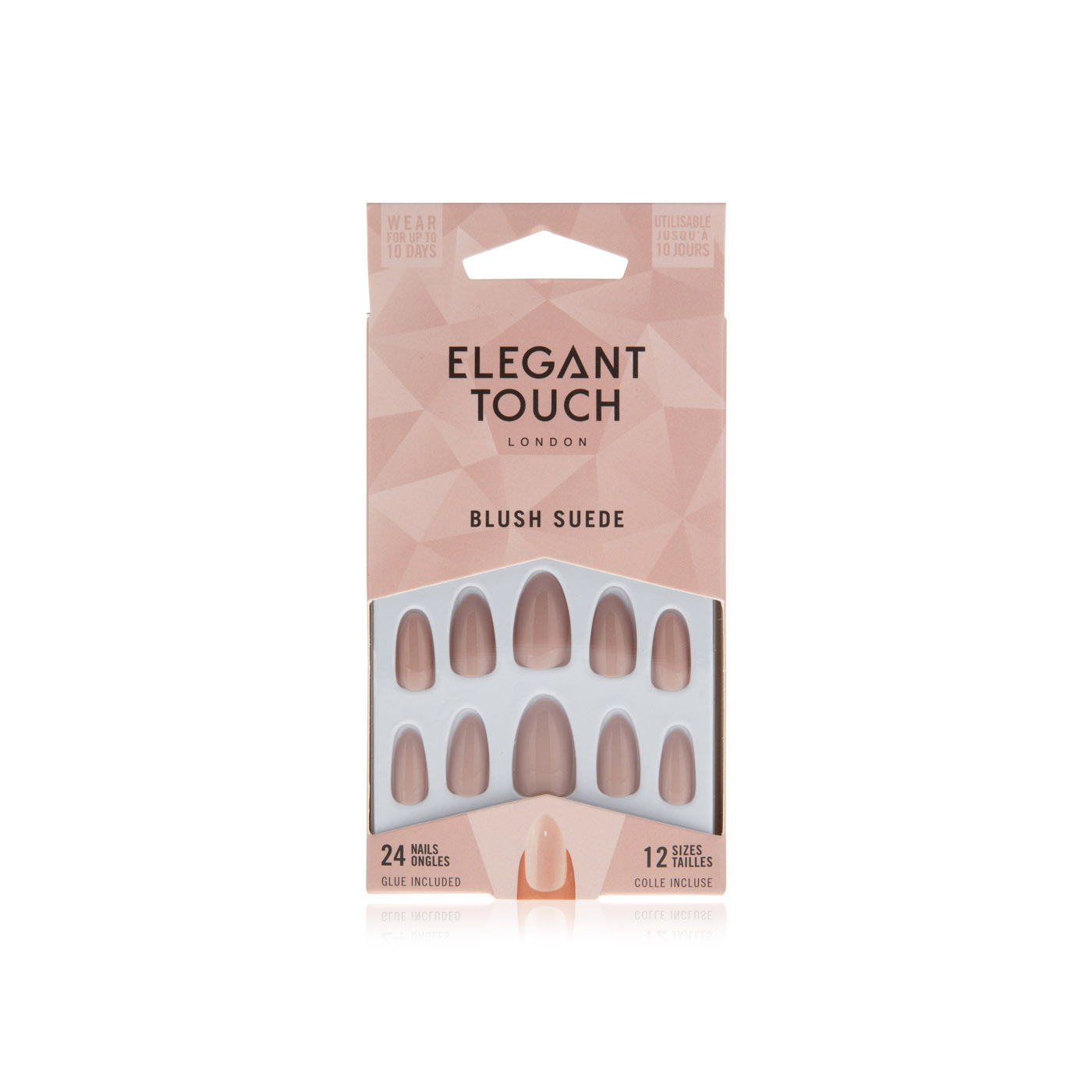 Elegant Touch blush suede false nails - Spinneys UAE