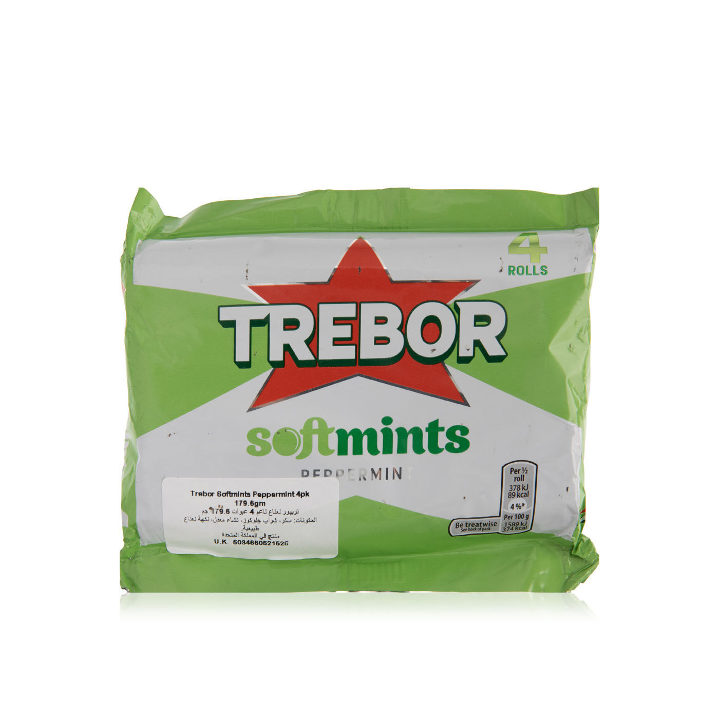 Trebor Softmints Peppermint 4 Pack 179.6g - Spinneys UAE