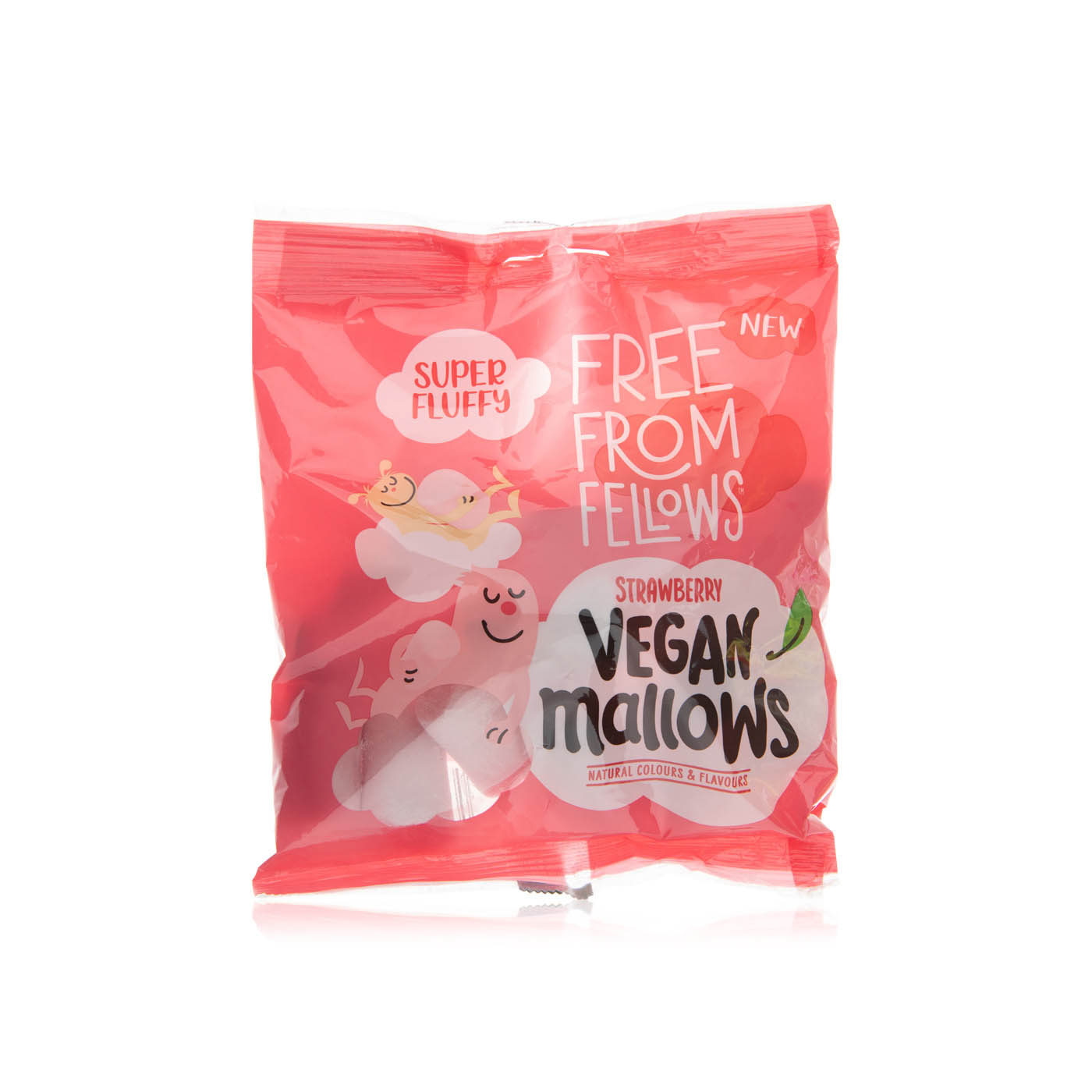 Free from Fellows Vegan Strawberry Mallows 105g - Spinneys UAE
