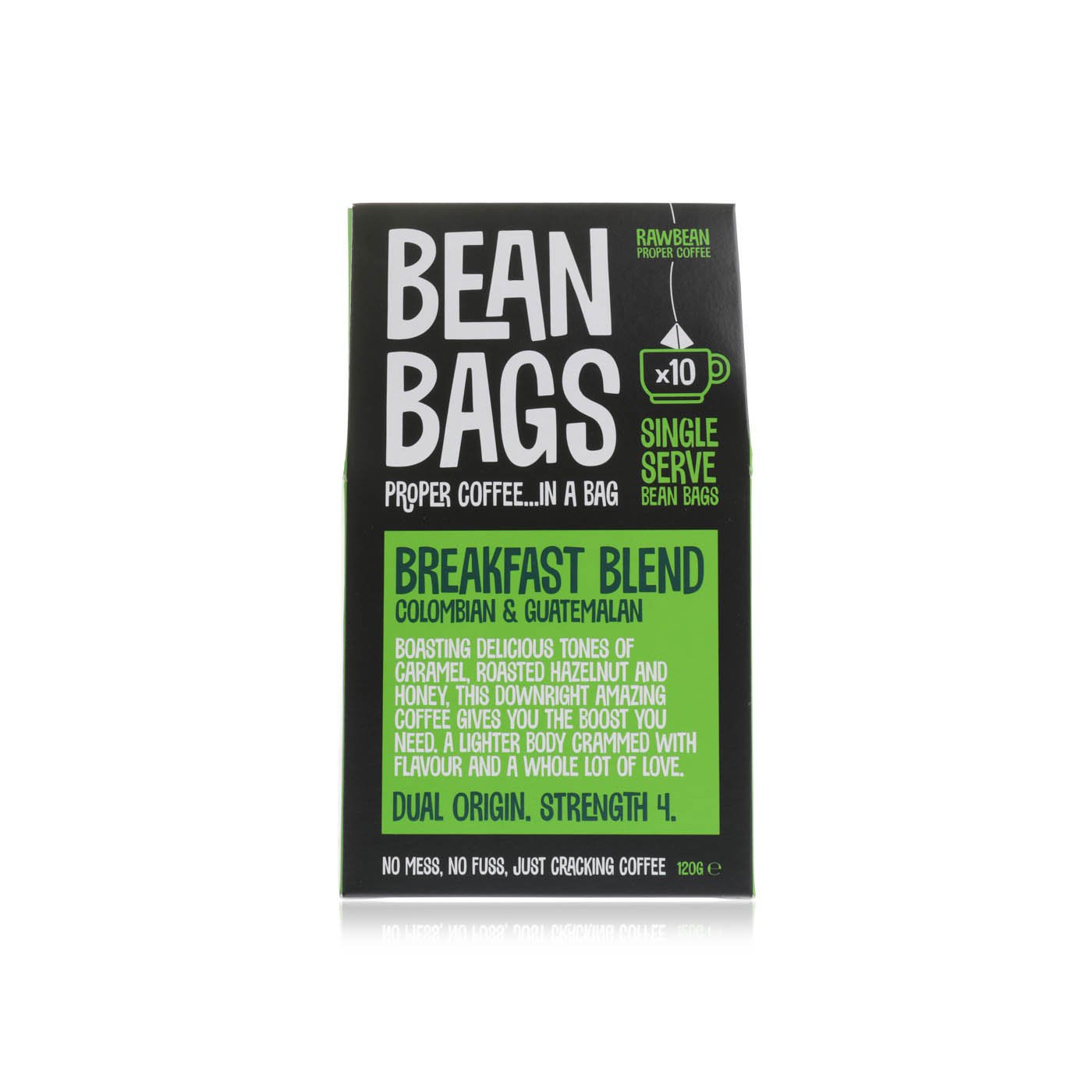 Raw Bean Breakfast Blend 10 Coffee Bean Bags 120g - Spinneys UAE