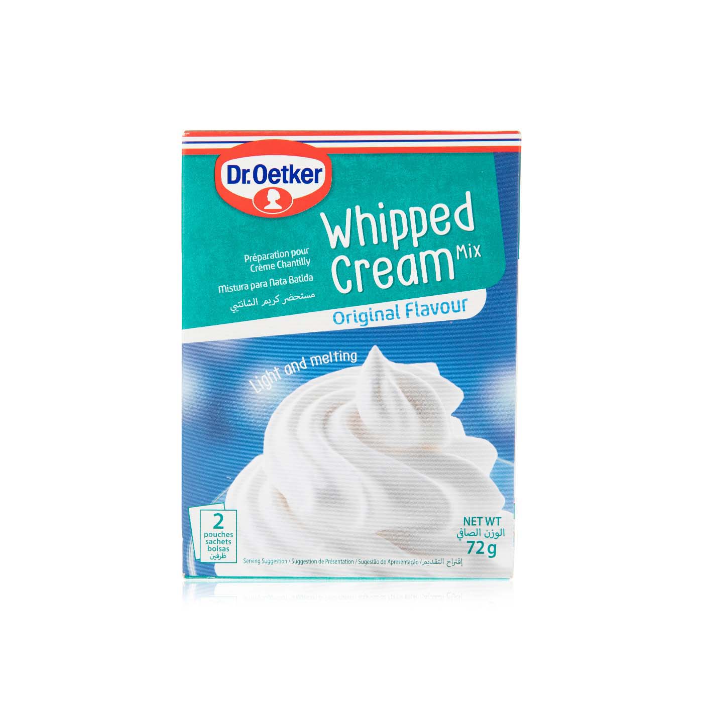 Dr. Oetker Whipped Cream Mix Original Flavour 72g - Spinneys UAE