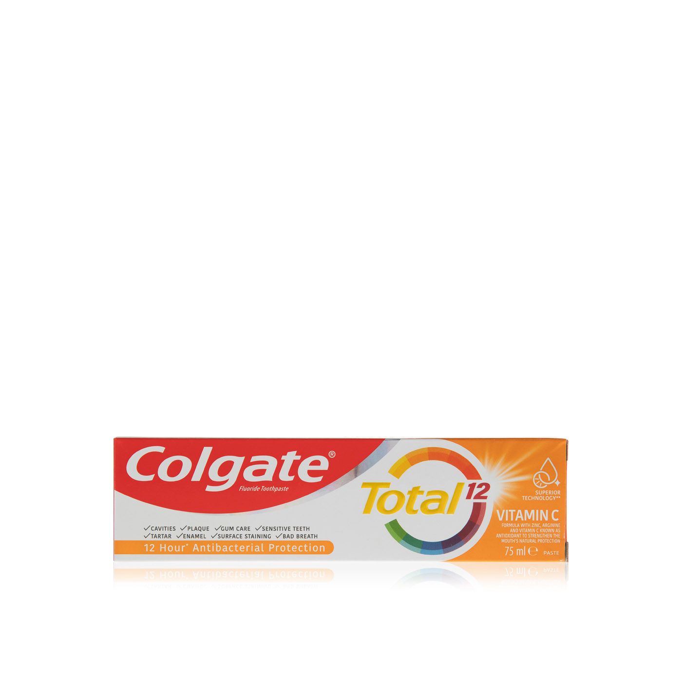 Colgate Total 12 Vitamin C Toothpaste 75ml - Spinneys UAE