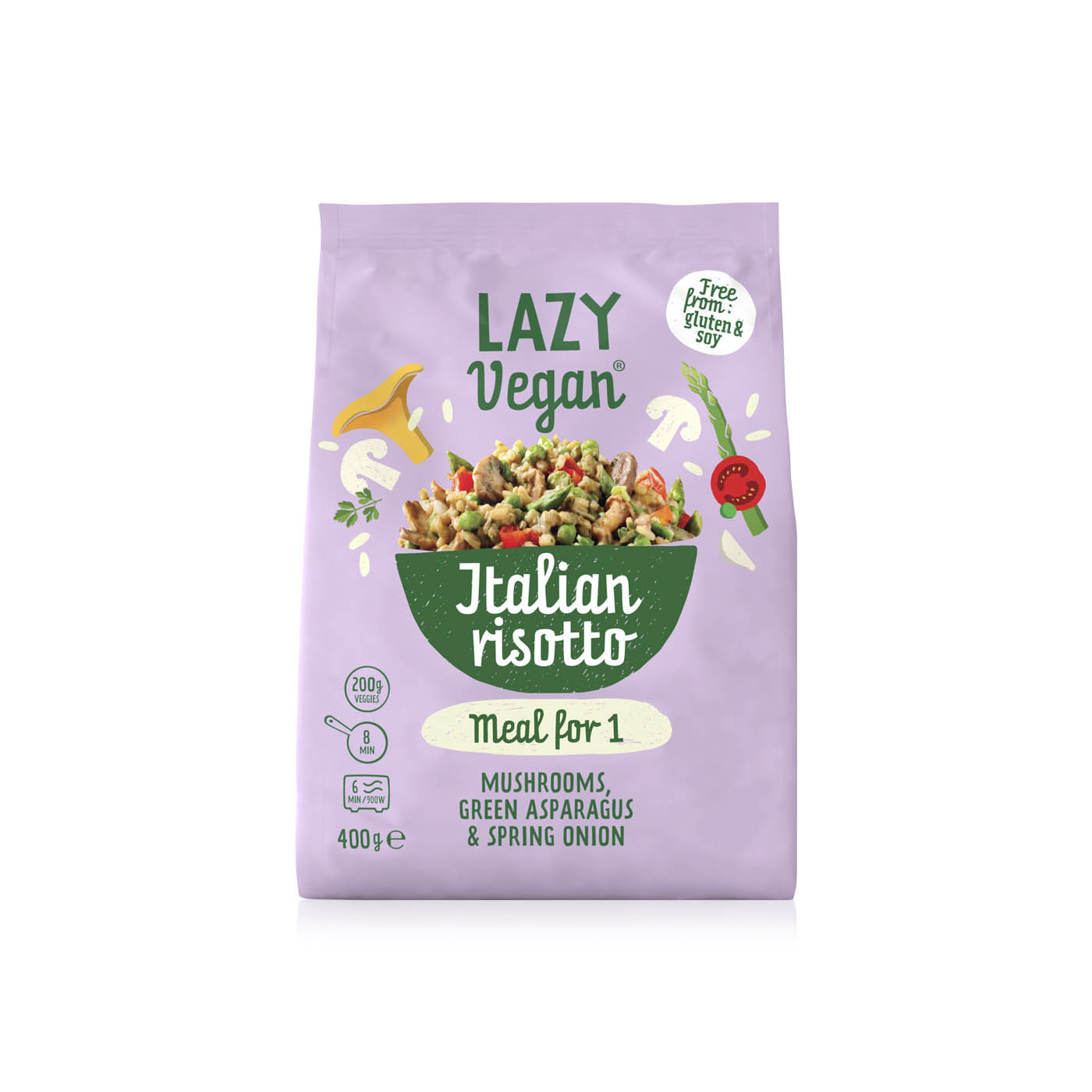 Lazy Vegan Frozen Italian Risotto Ready Meal For 1 400G - Spinneys UAE