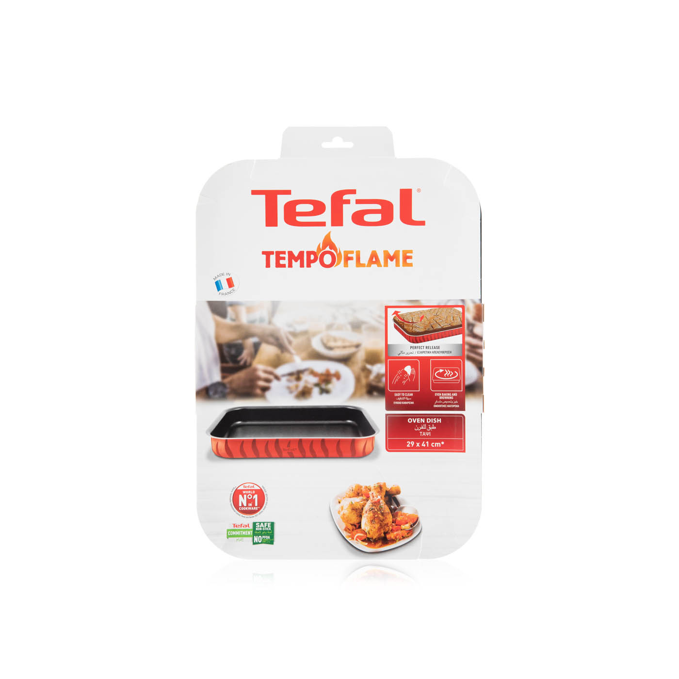 Tefal Tempo Flame Rectangular Oven Tray 41 x 29cm - Spinneys United ...
