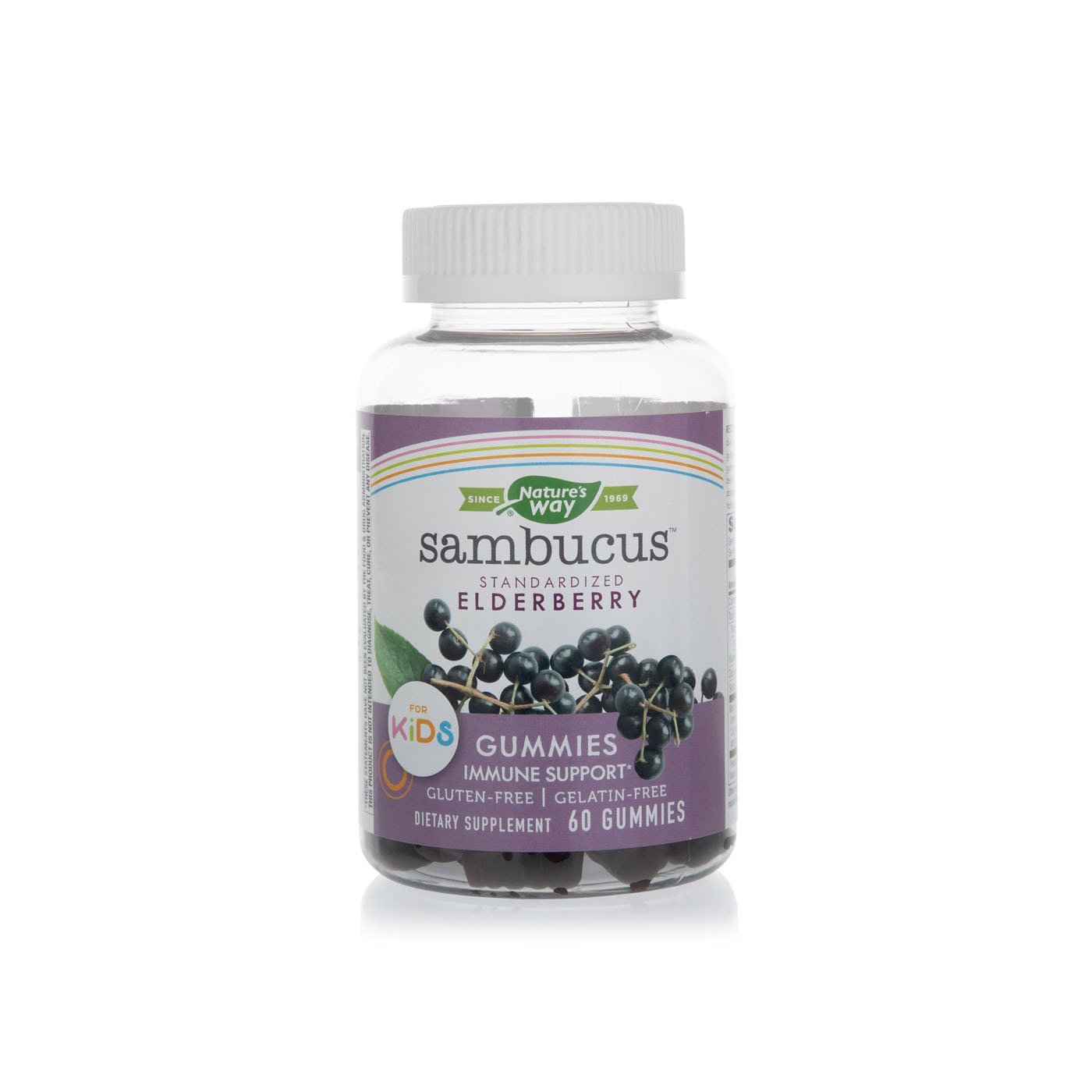 Nature's Way Sambucus Elderberry Immune Support for Kids 60 Gummies ...