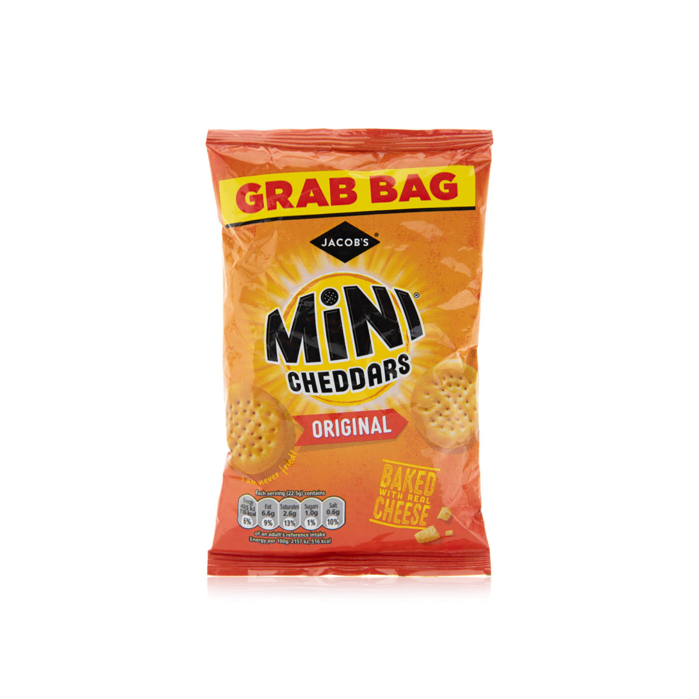 Jacobs Mini Cheddar Crackers Original 45g - Spinneys UAE