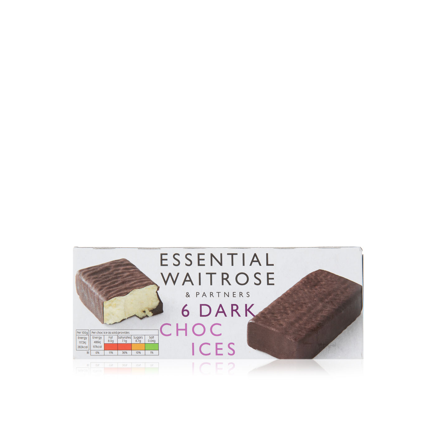 Waitrose Essential Dark Choco Ices 6 X 70Ml - Spinneys UAE