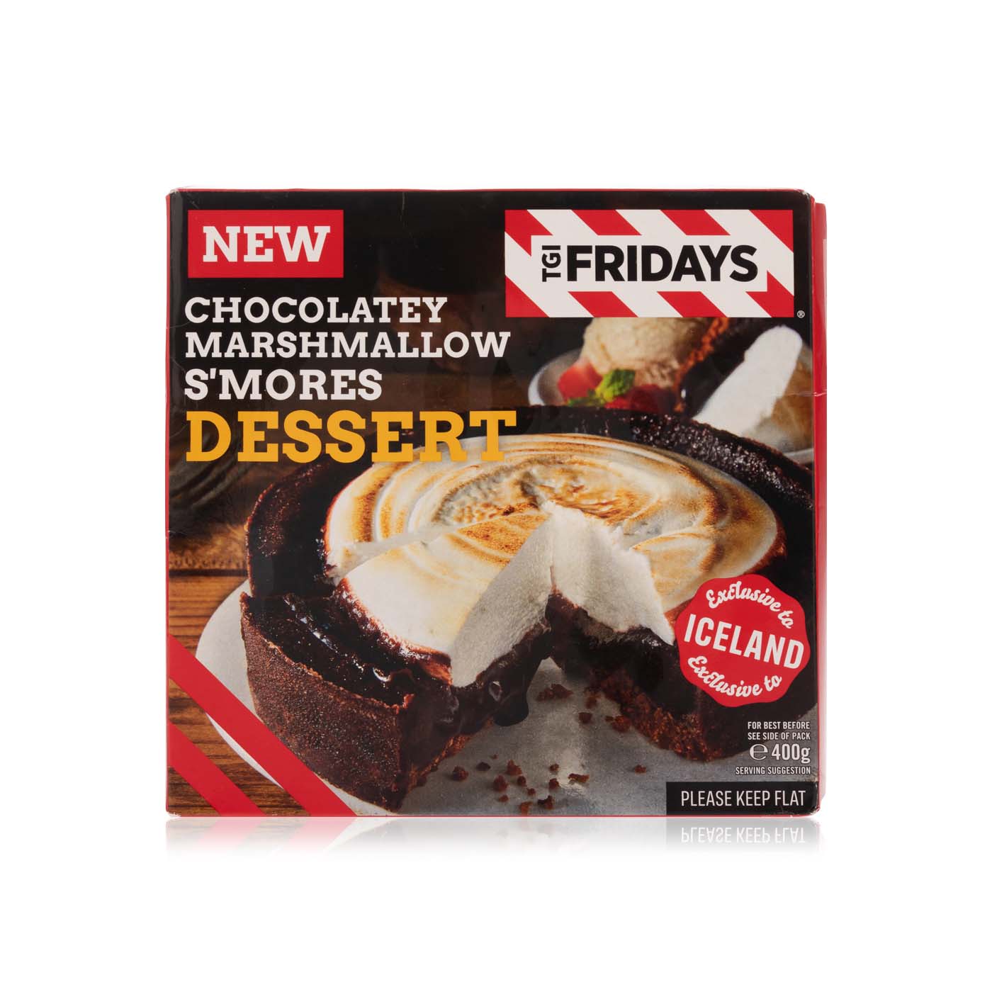 TGI Fridays Frozen Chocolatey Marshmallow S'Mores Dessert 400G ...