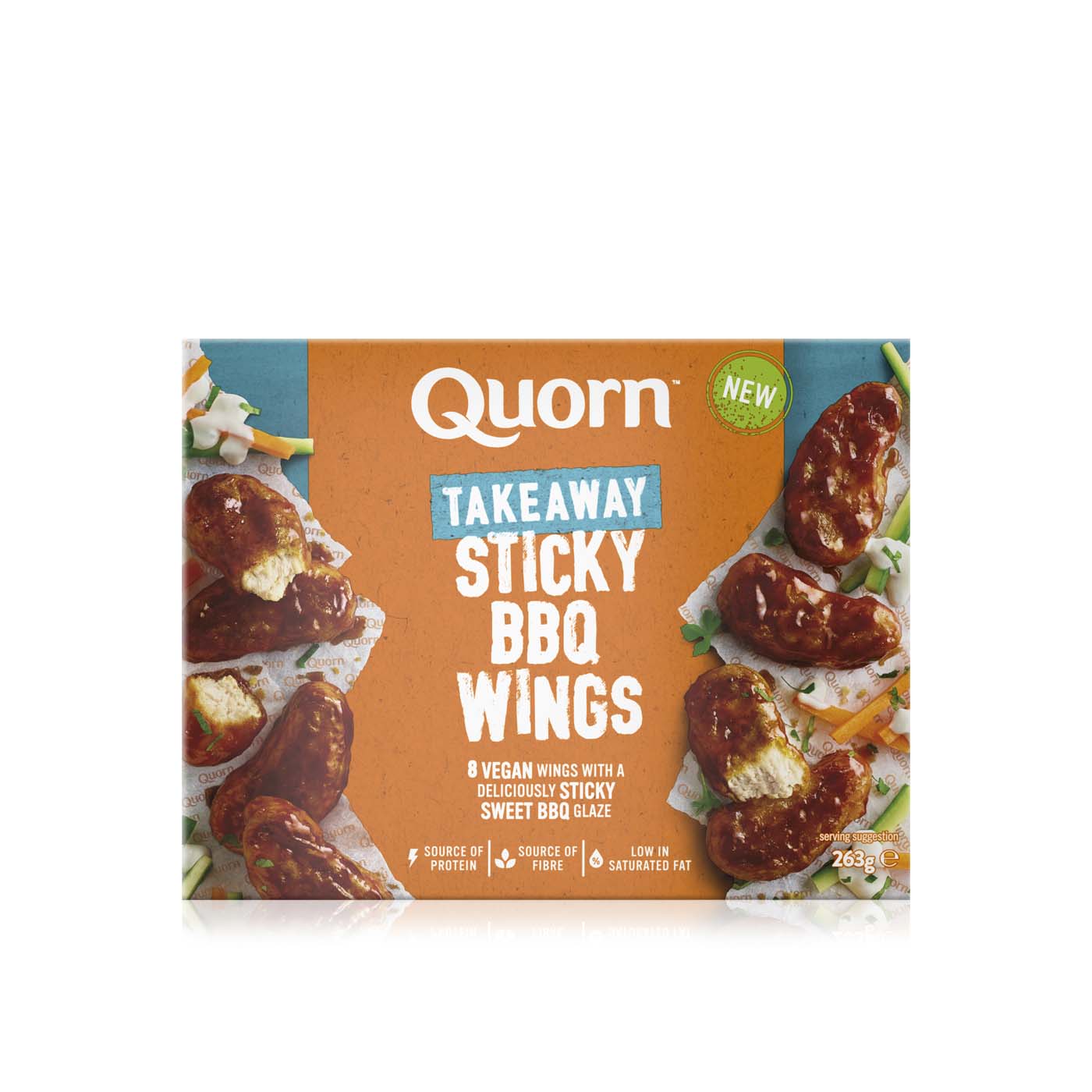 Quorn Frozen Takeaway Sticky Bbq Wings 263G - Spinneys UAE