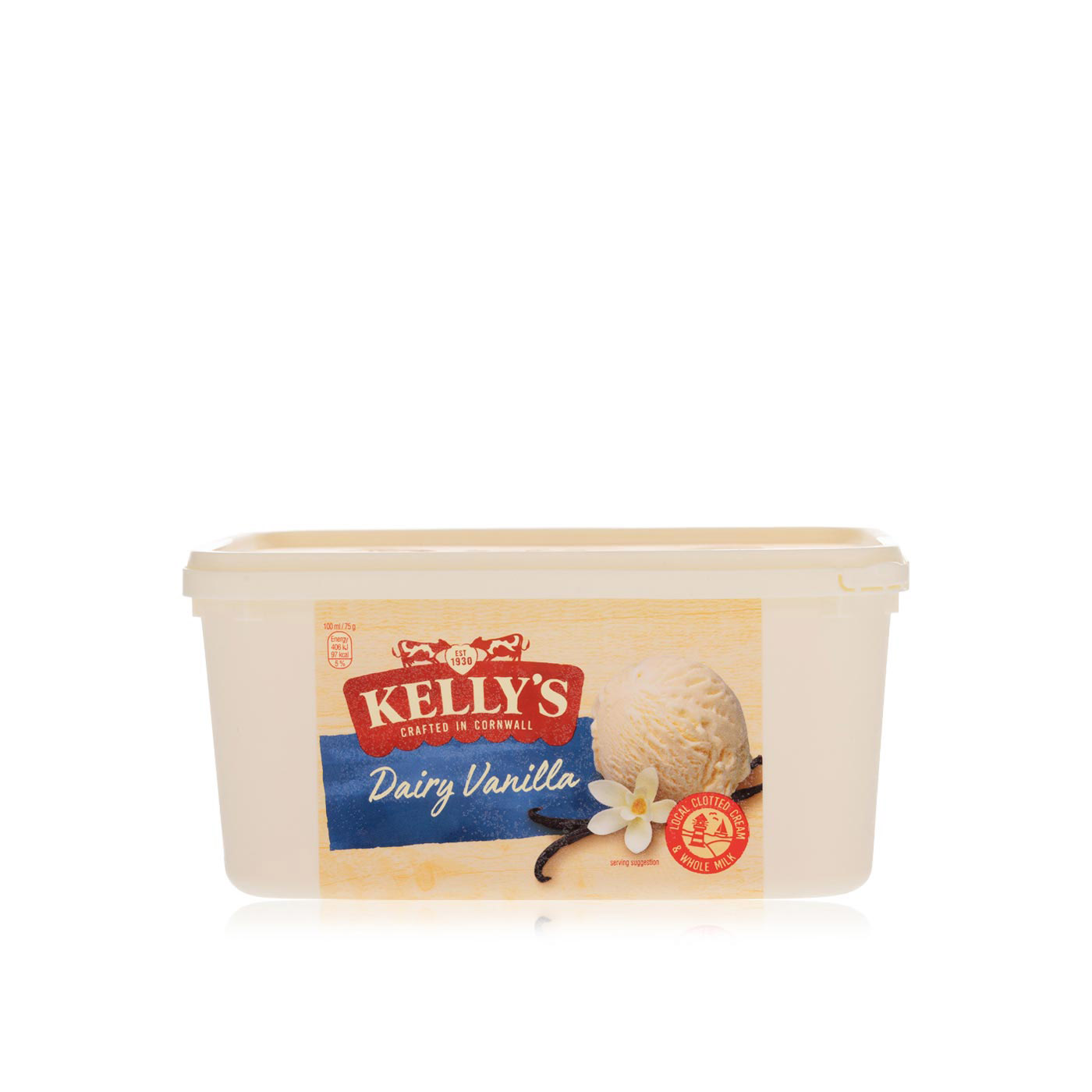 Kelly's Vanilla Cornish Ice Cream 2 Litre - Spinneys UAE