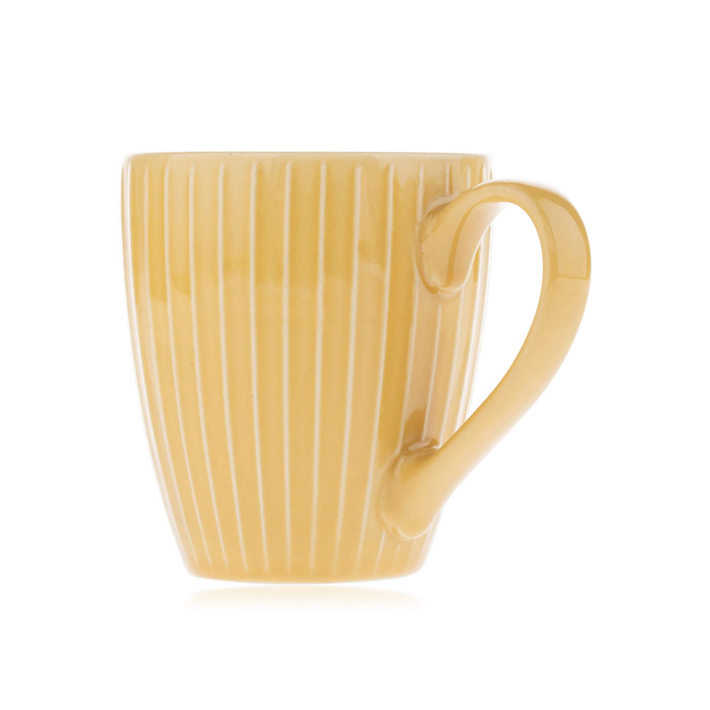 John Lewis Mustard Ribbed Mug - Spinneys United Arab Emirates