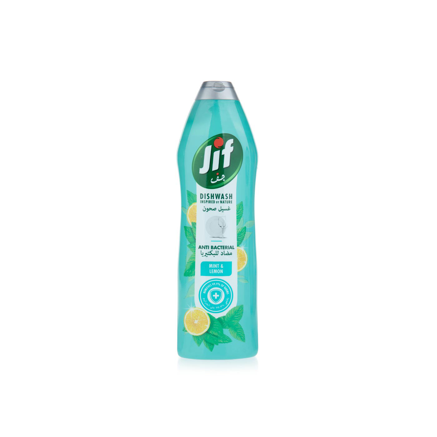 JIF antibacterial dishwashing liquid mint & lemon 750ml - Spinneys UAE