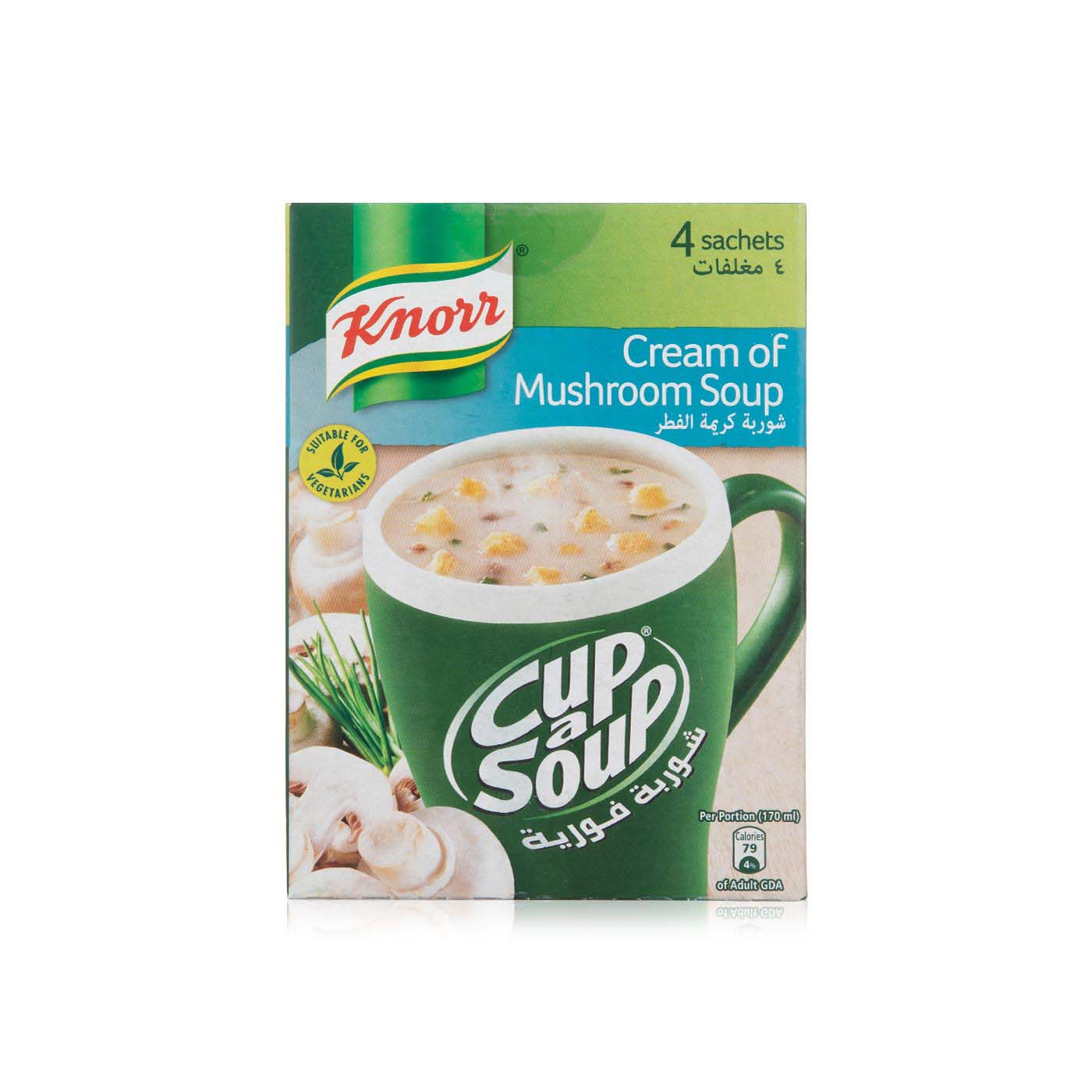Knorr Cream of Mushroom Cup a Soup 4 x 20g - Spinneys United Arab Emirates