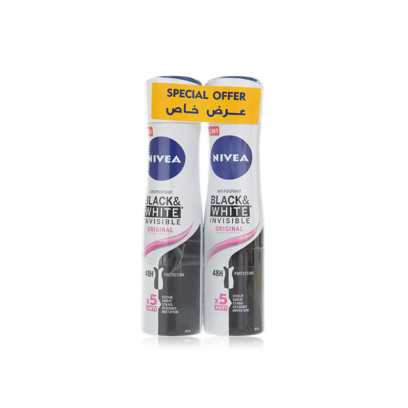 Nivea deodorant invisible black and white fresh mist spray for women ...