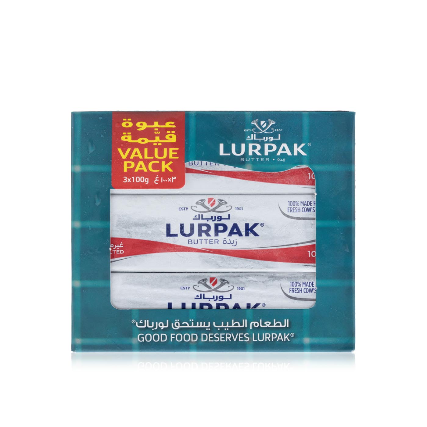 Lurpack Unsalted Butter 3 X 100G - Spinneys UAE