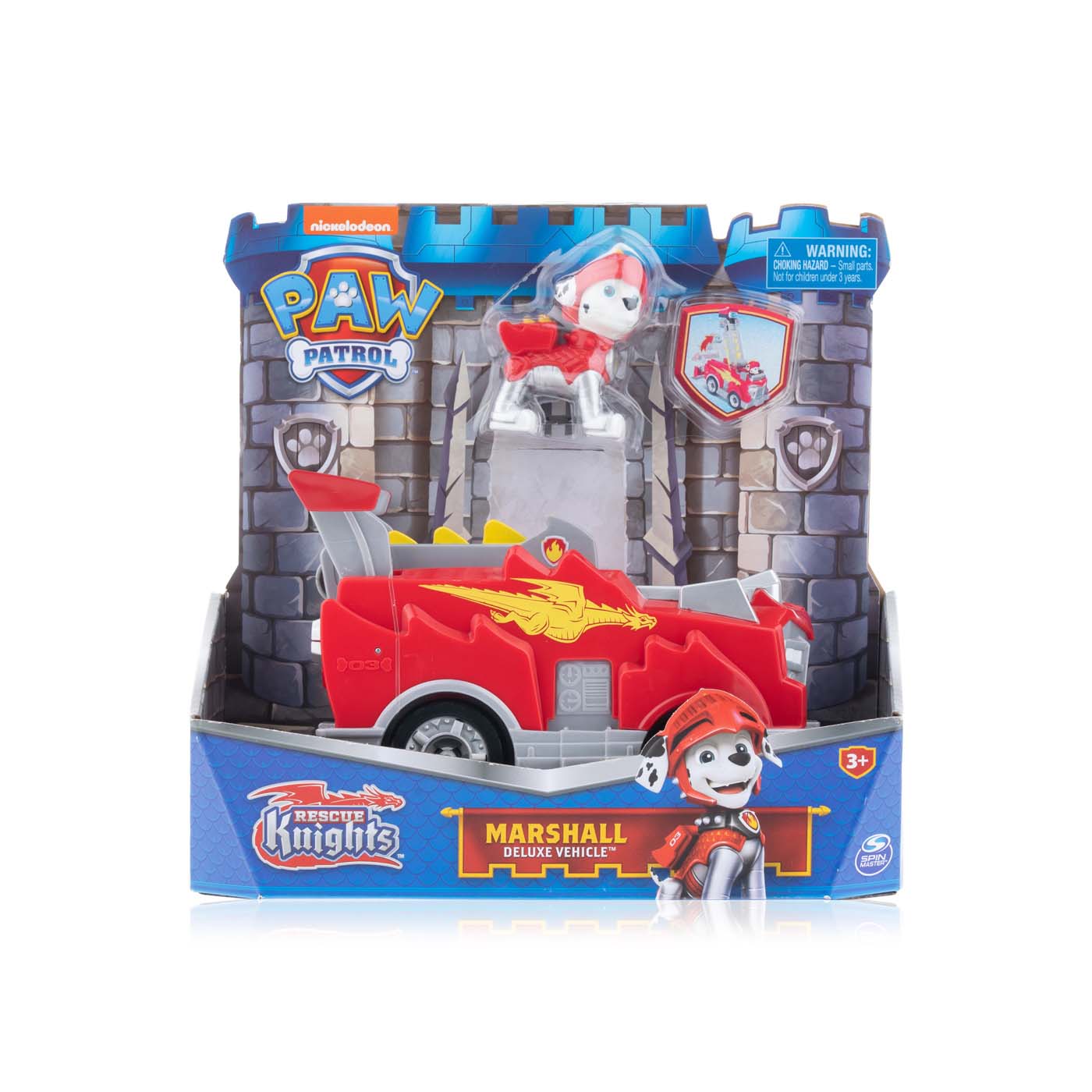 Paw Patrol Rescue Knights Deluxe Vehicle Assorted Spinneys Uae