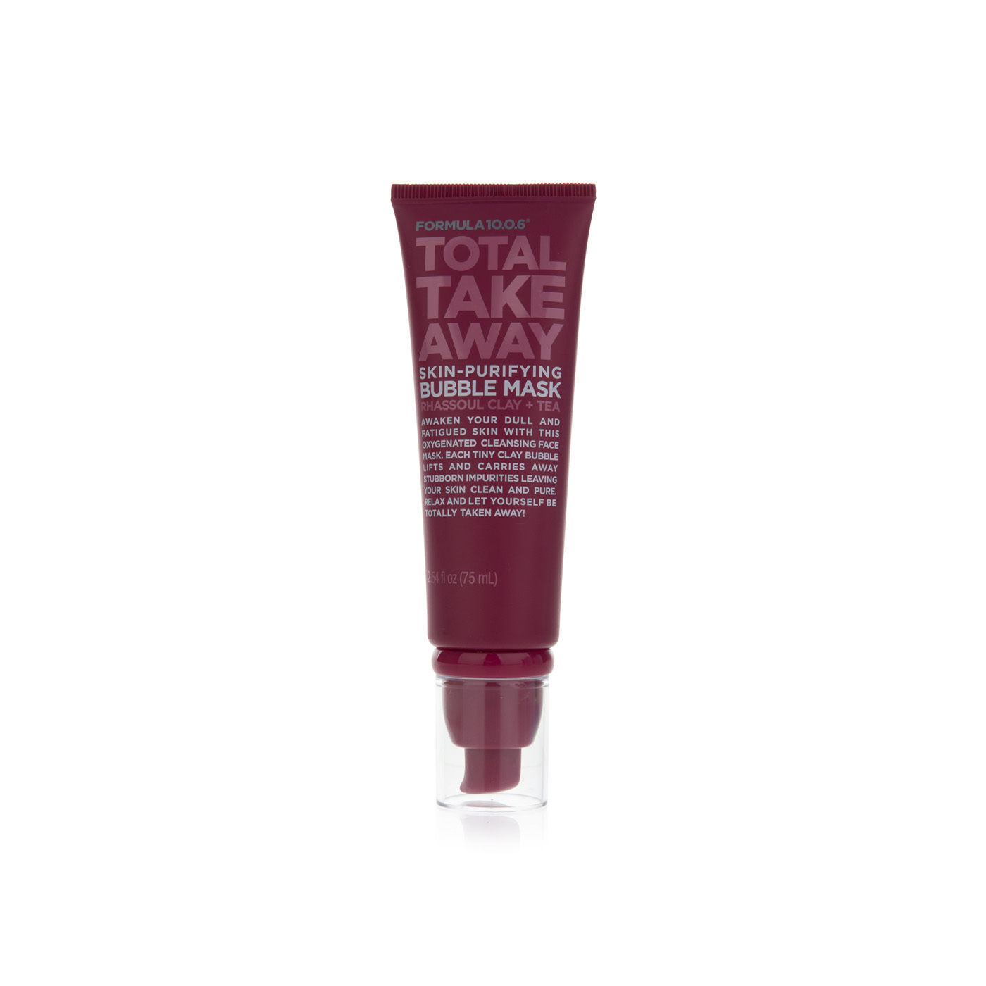 Formula 10.0.6 Total Take Away Skin-Purifying Bubble Mask Rhassoul Clay ...