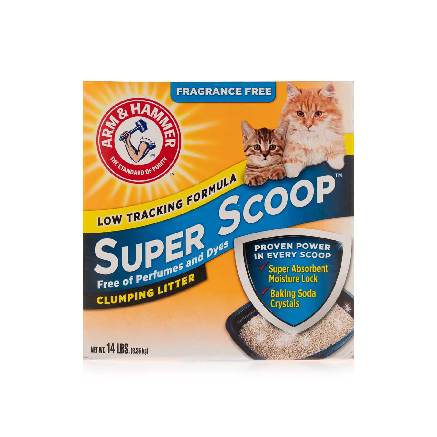 Arm & Hammer Fragrance Free Clumping Cat Litter 6.35kg - Spinneys UAE