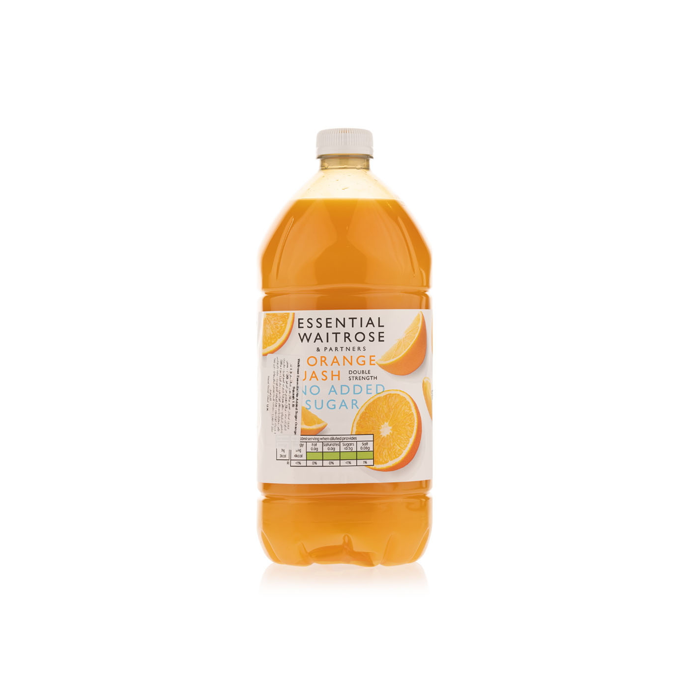 Waitrose Essential No Added Sugar Orange Squash 1.5 litre - Spinneys UAE