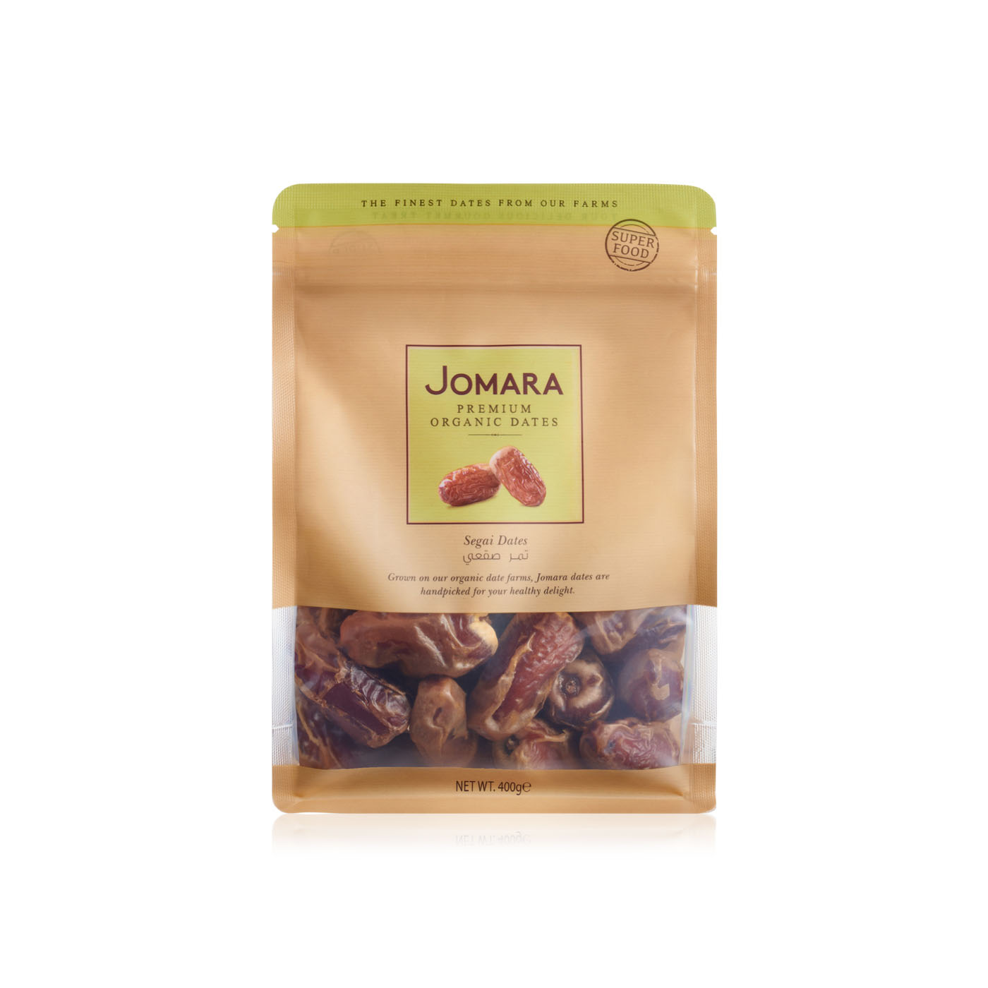 Jomara Premium Organic Segai Dates Pouch 400g - Spinneys UAE