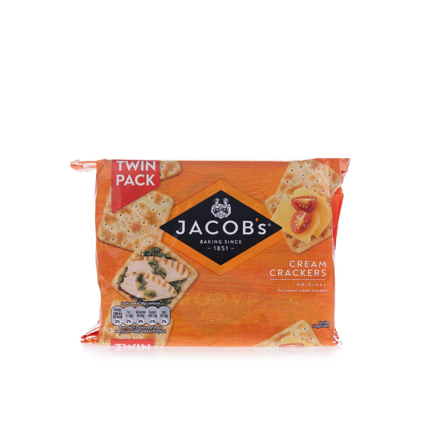 Jacob's Original Cream Crackers Twin Pack 2 x 200g - Spinneys UAE