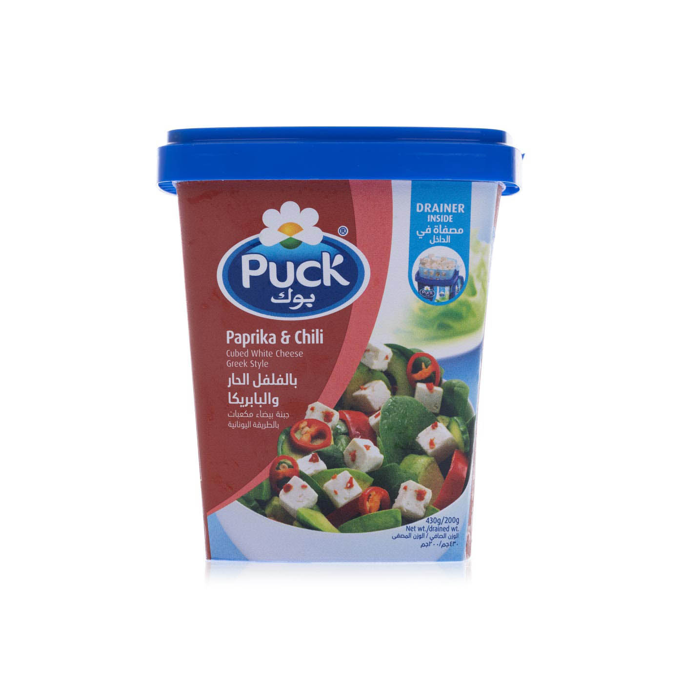 Puck Cubed Feta Cheese with Paprika & Chilli 430g - Spinneys UAE
