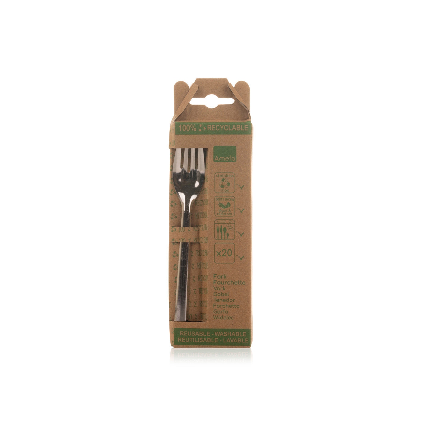 Amefa leaves recyclable table forks 20 pack - Spinneys UAE