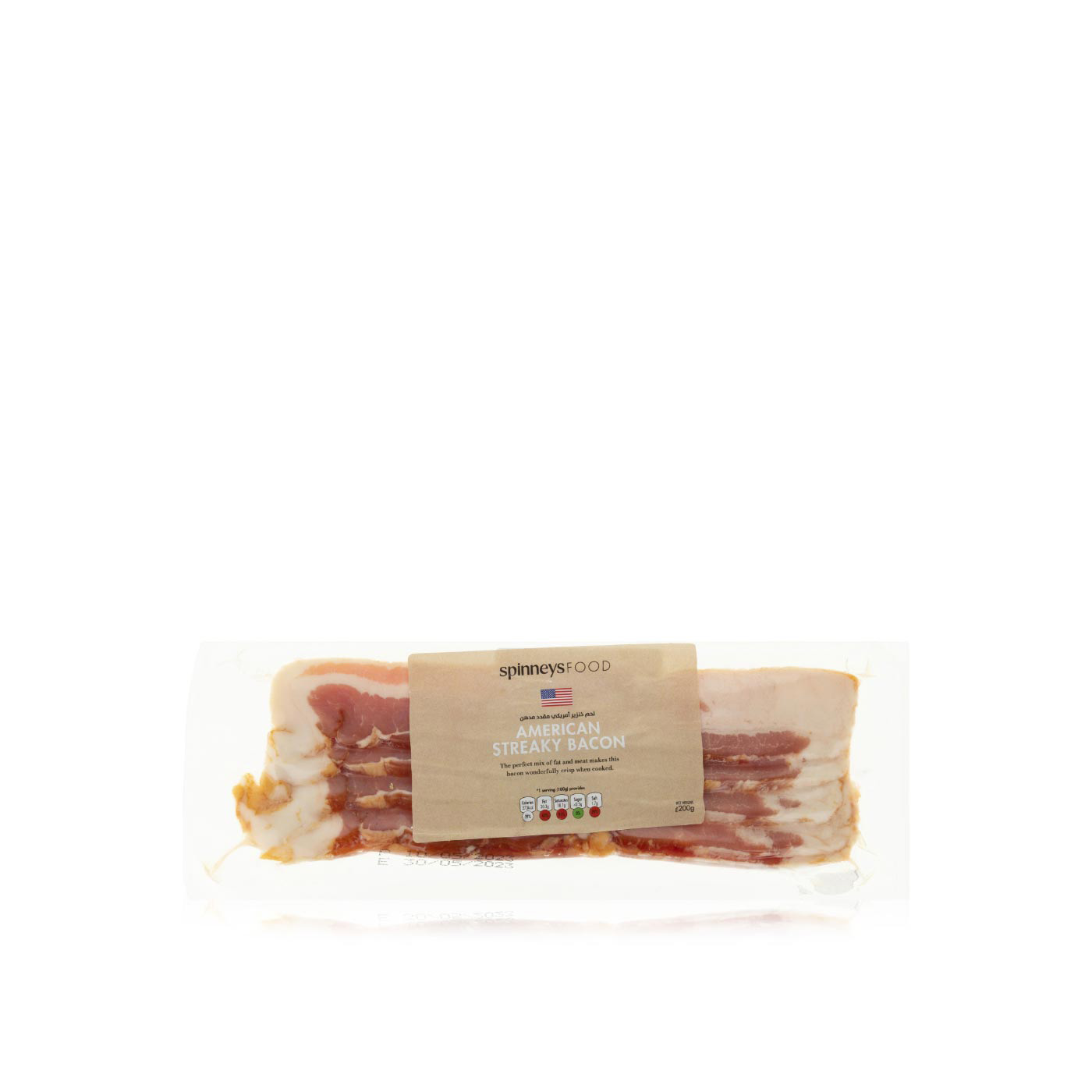 Spinneysfood American Streaky Bacon 200g - Spinneys UAE