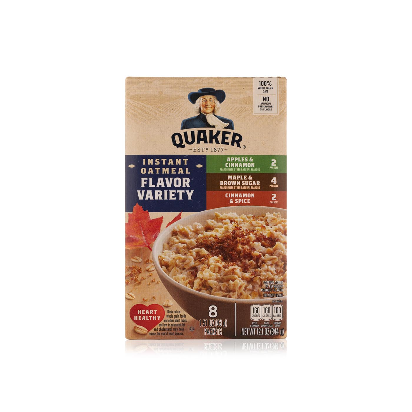 Quaker Instant Oatmeal Variety Pack 344g - Spinneys UAE