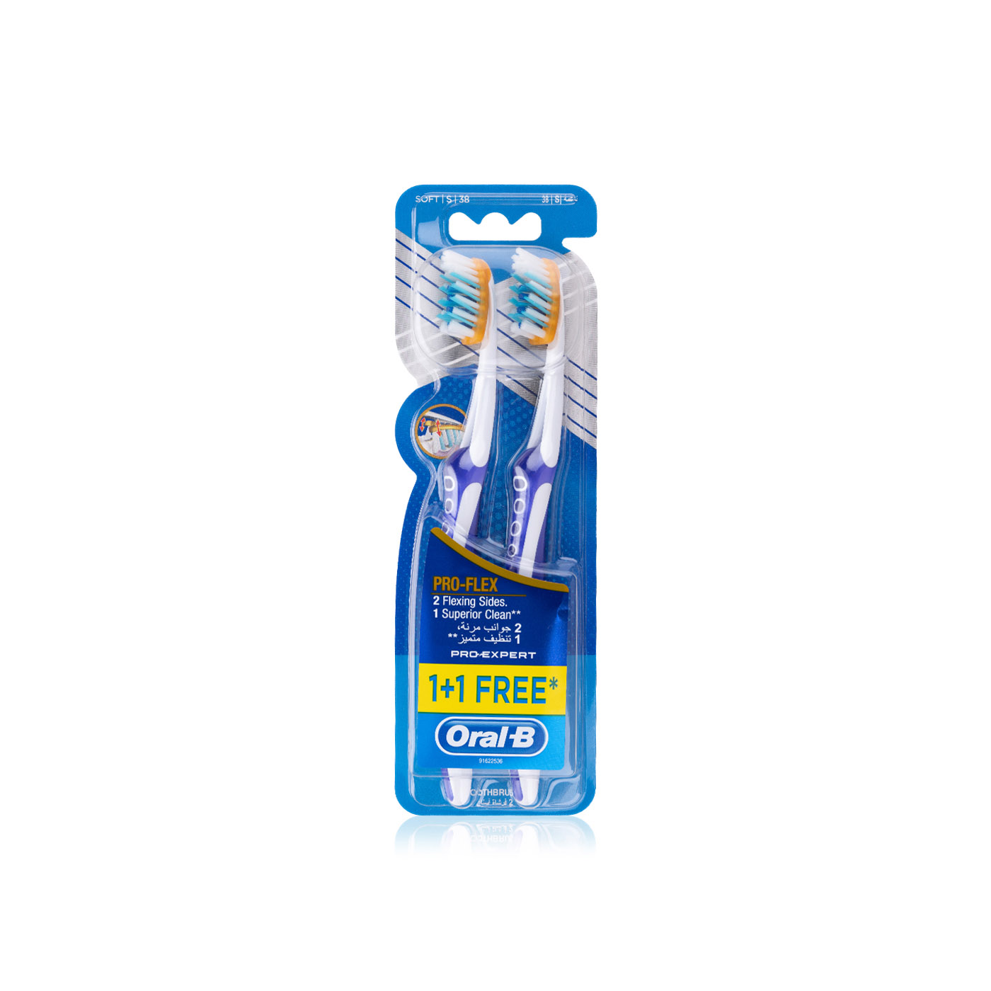 Oral-B Pro-Expert Proflex Toothbrush 38 Soft 1+1 Pack - Spinneys UAE