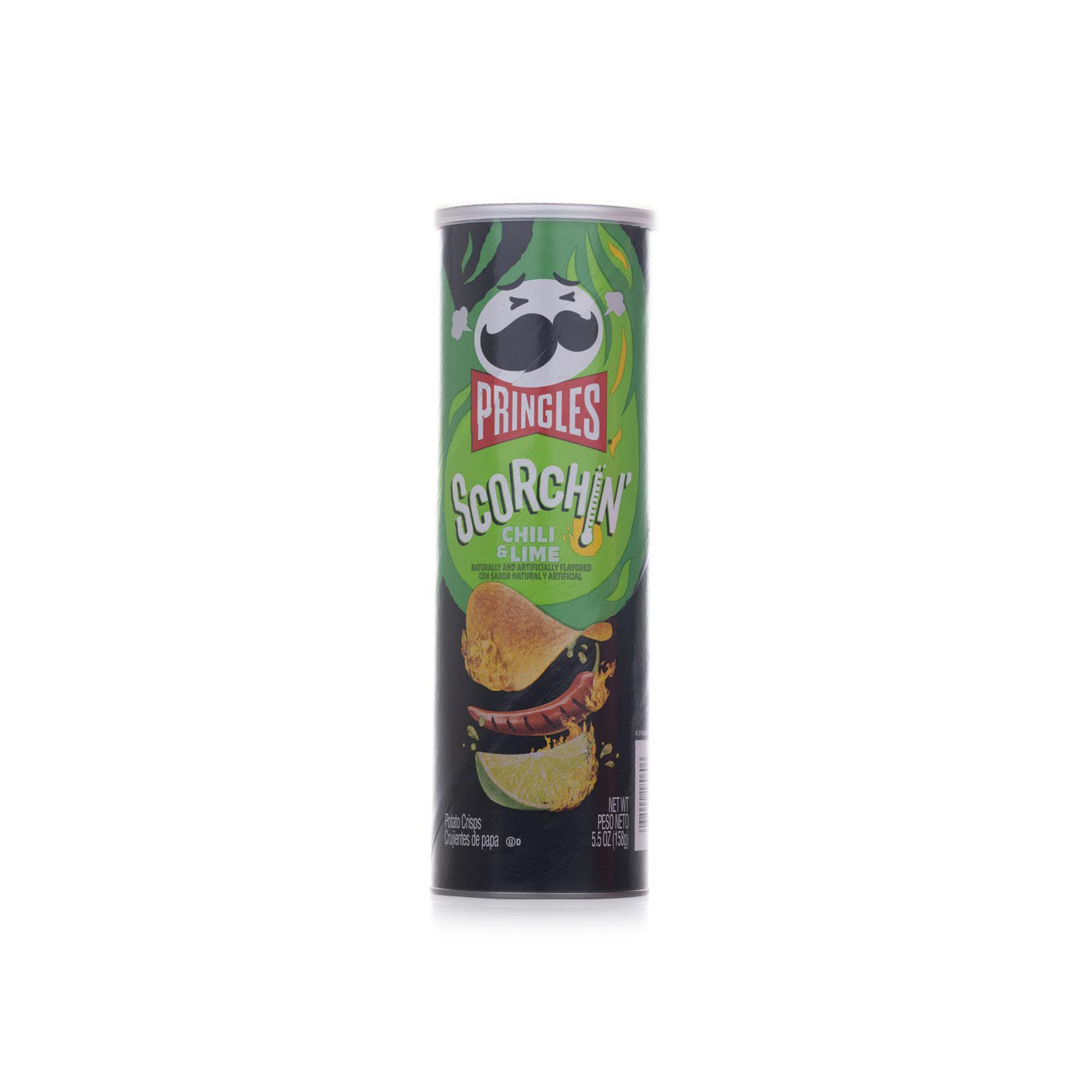 Pringles scorchin' chili and lime 158g - Spinneys UAE