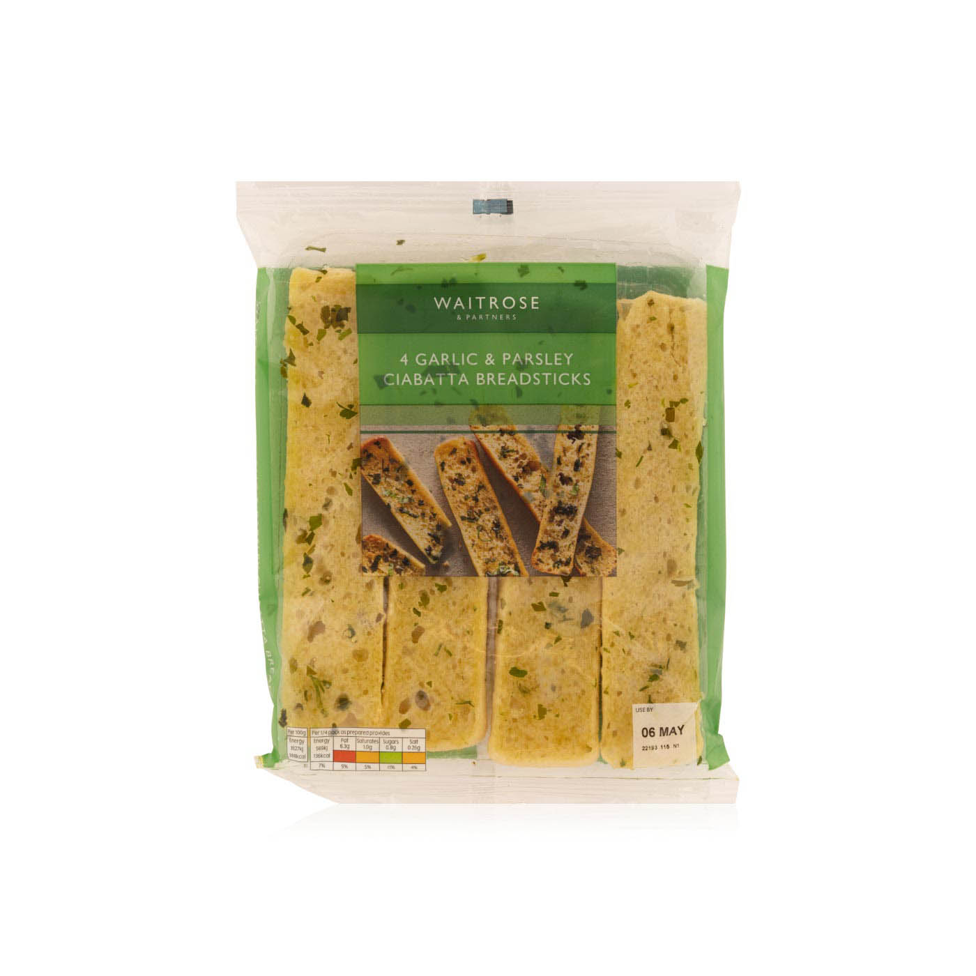 Waitrose garlic ciabatta breadsticks 135g - Spinneys UAE
