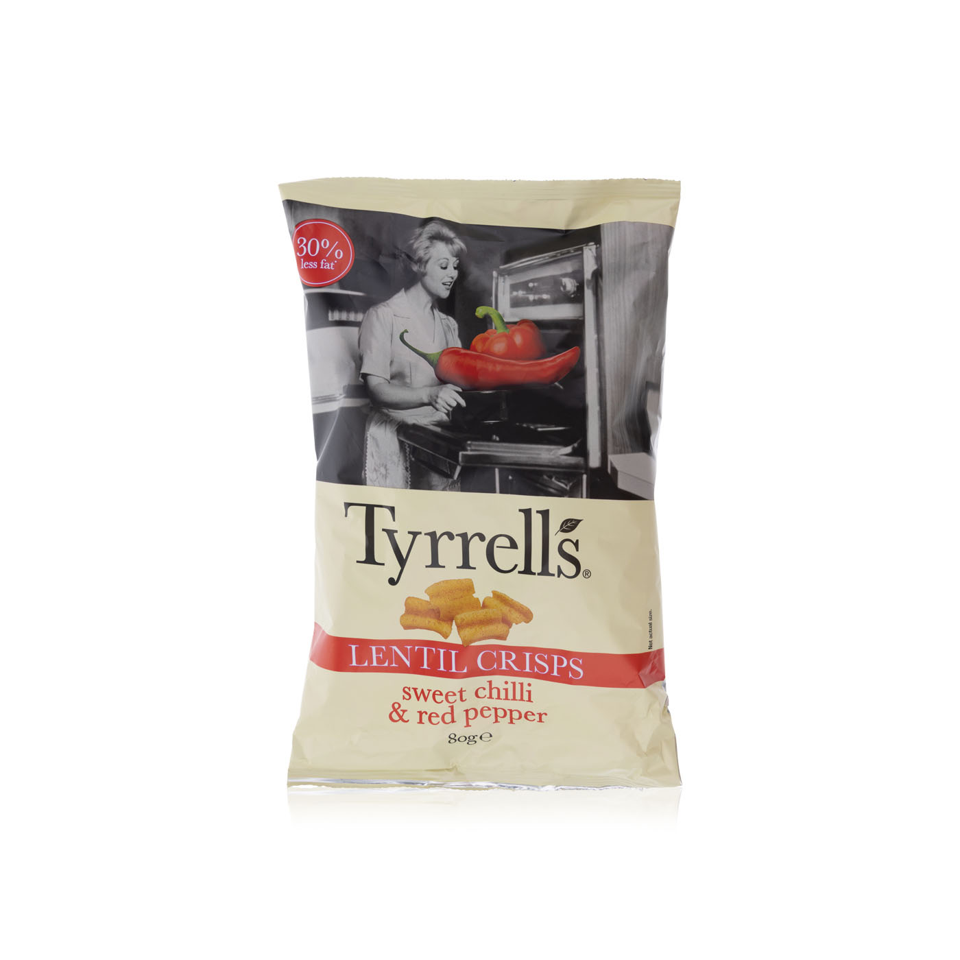 Tyrrells lentil crisps sweet chilli and red pepper 80g - Spinneys UAE