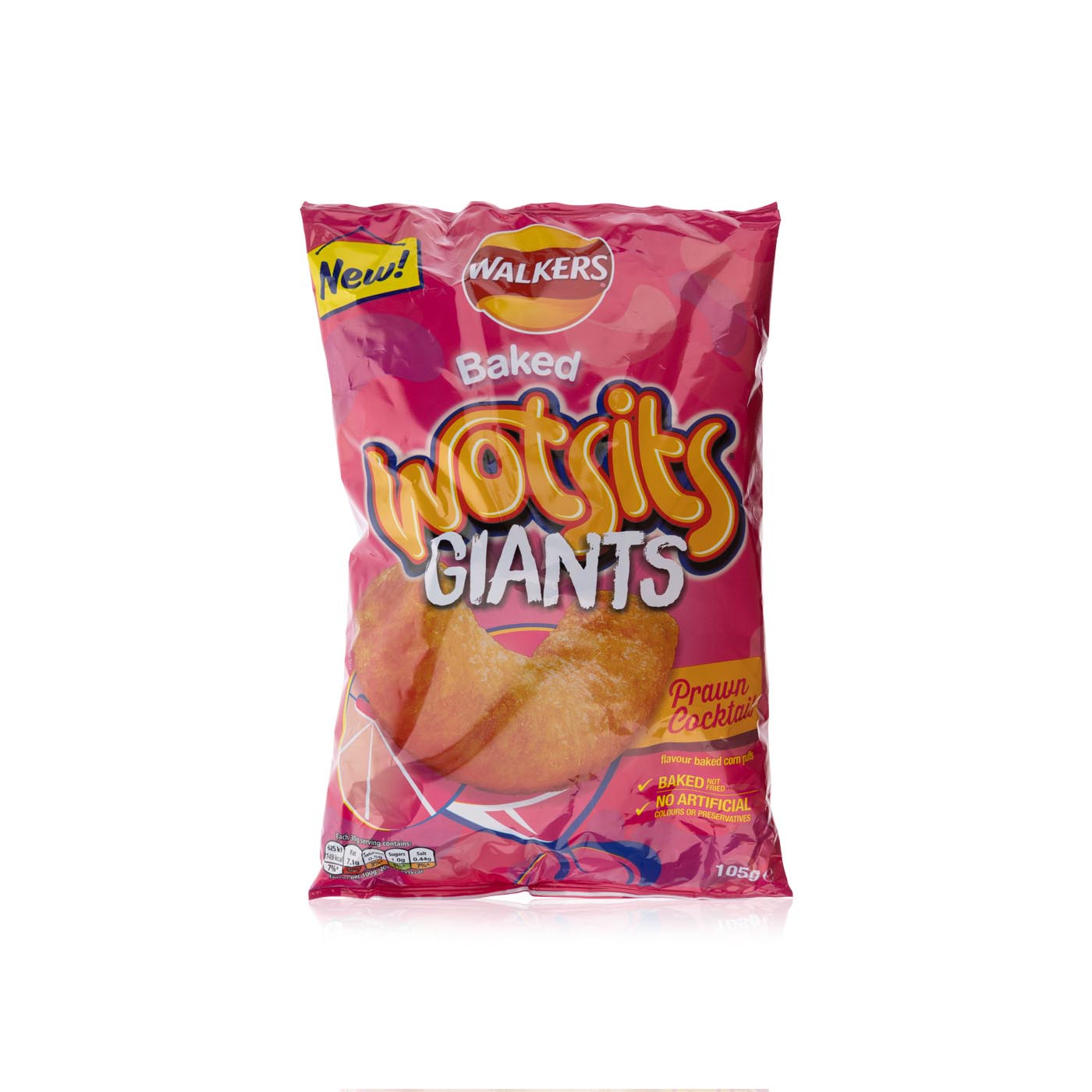 Walkers wotsits giants prawn cocktail snacks 105g - Spinneys UAE